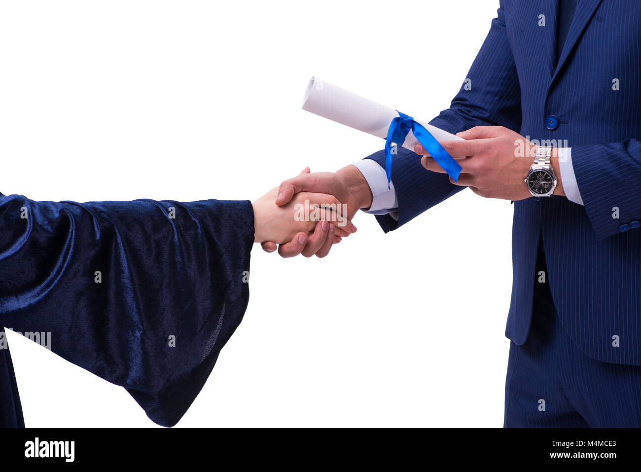 Receiving diploma hi-res stock photography and images - Alamy