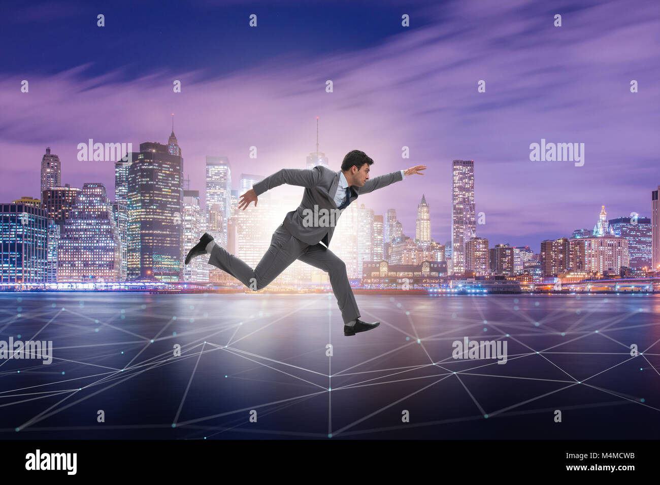 Businessman running icon hi-res stock photography and images - Alamy