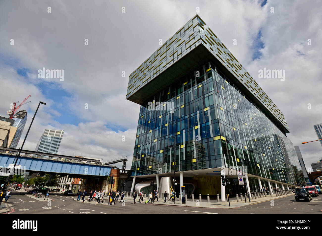 Monument to the Unknown Artist - Blue Fin Building, London Stock Photo ...