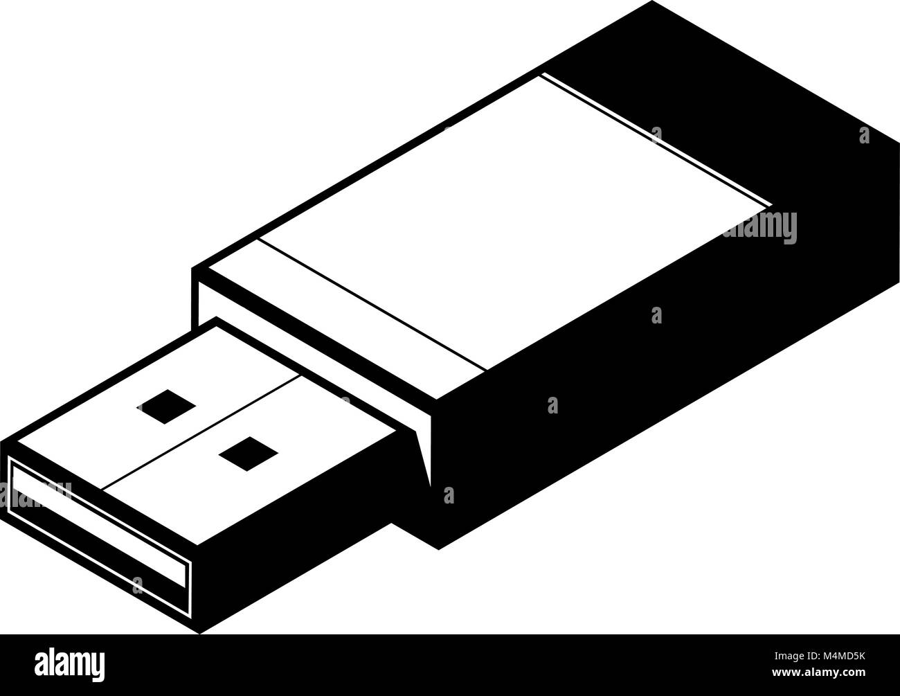 An illustrated diagram of a simple UBS key Stock Vector Image & Art - Alamy