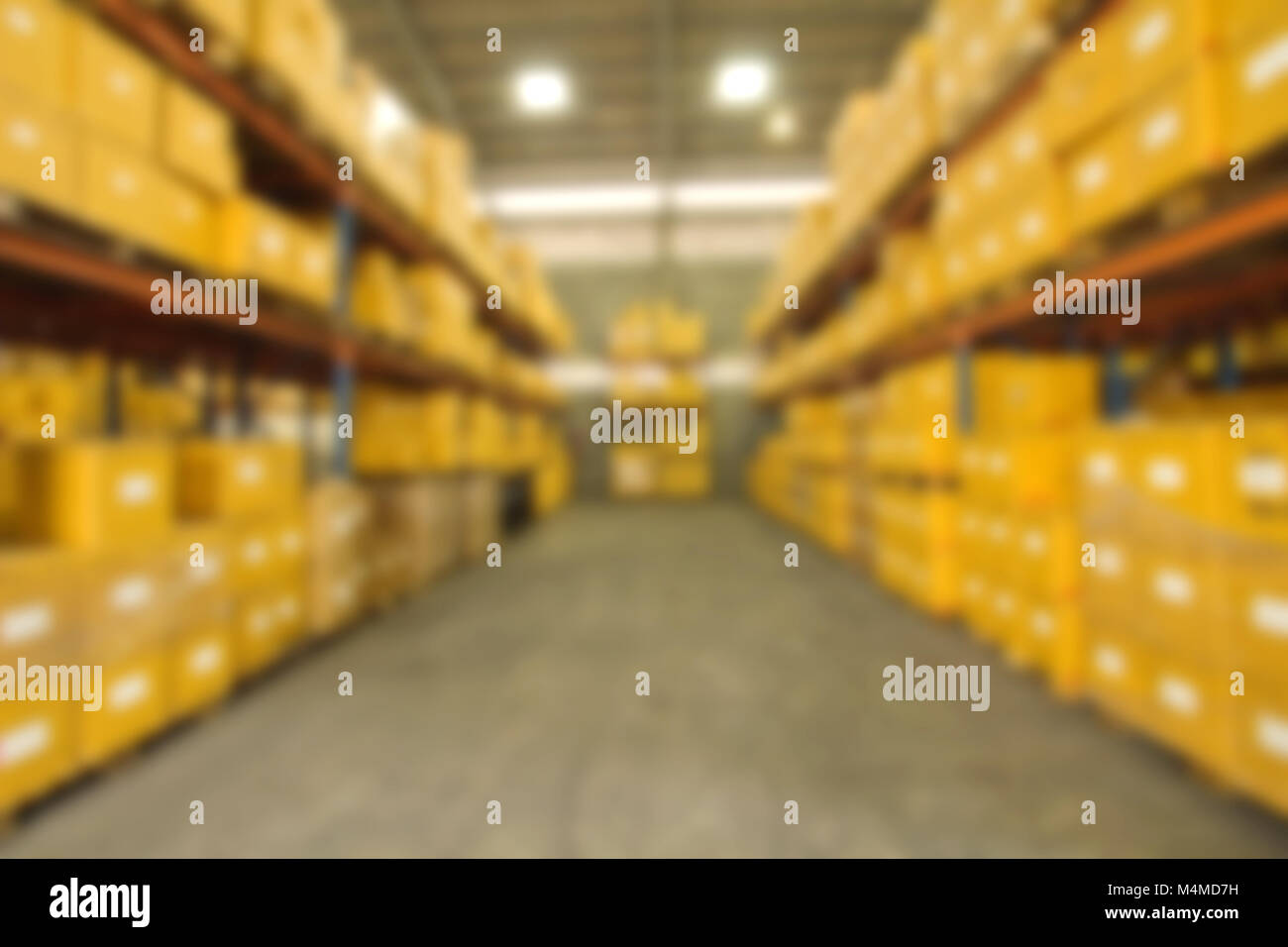 Blur image of warehouse Stock Photo - Alamy