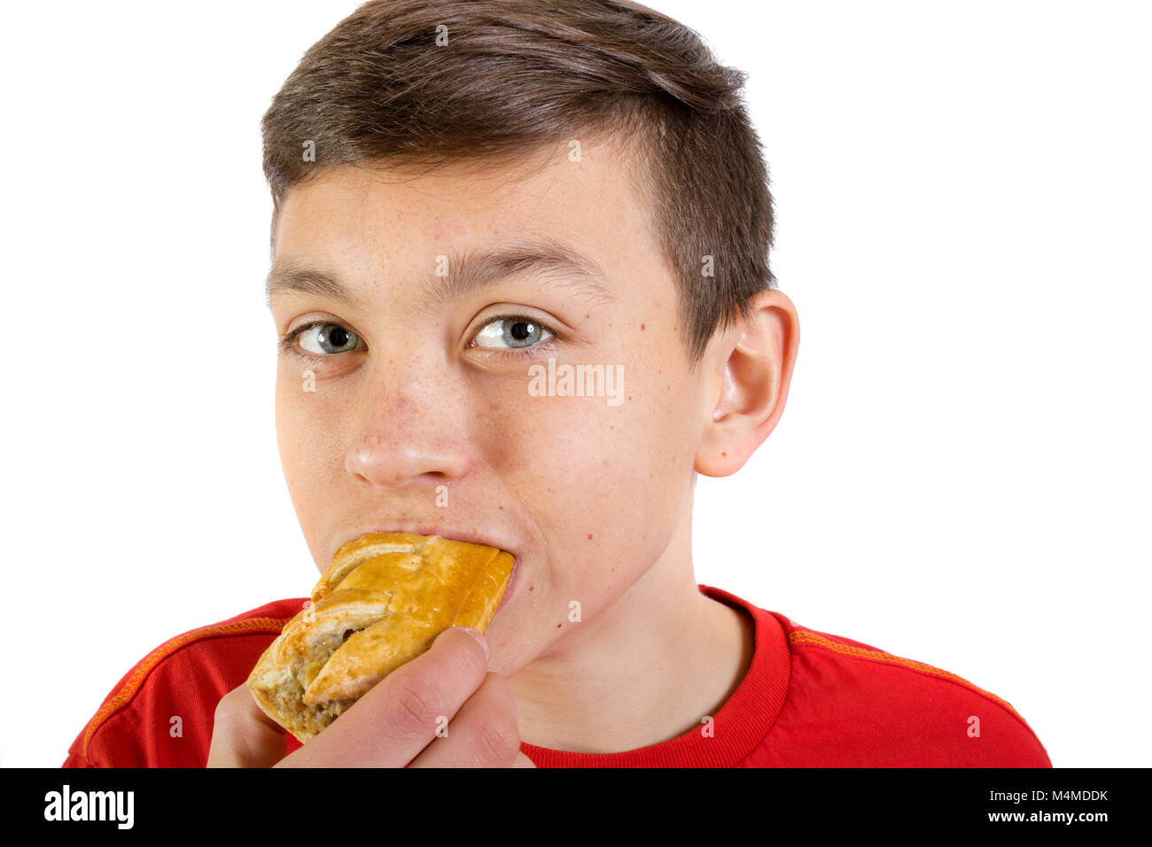 Sausage roll eating hi-res stock photography and images - Alamy