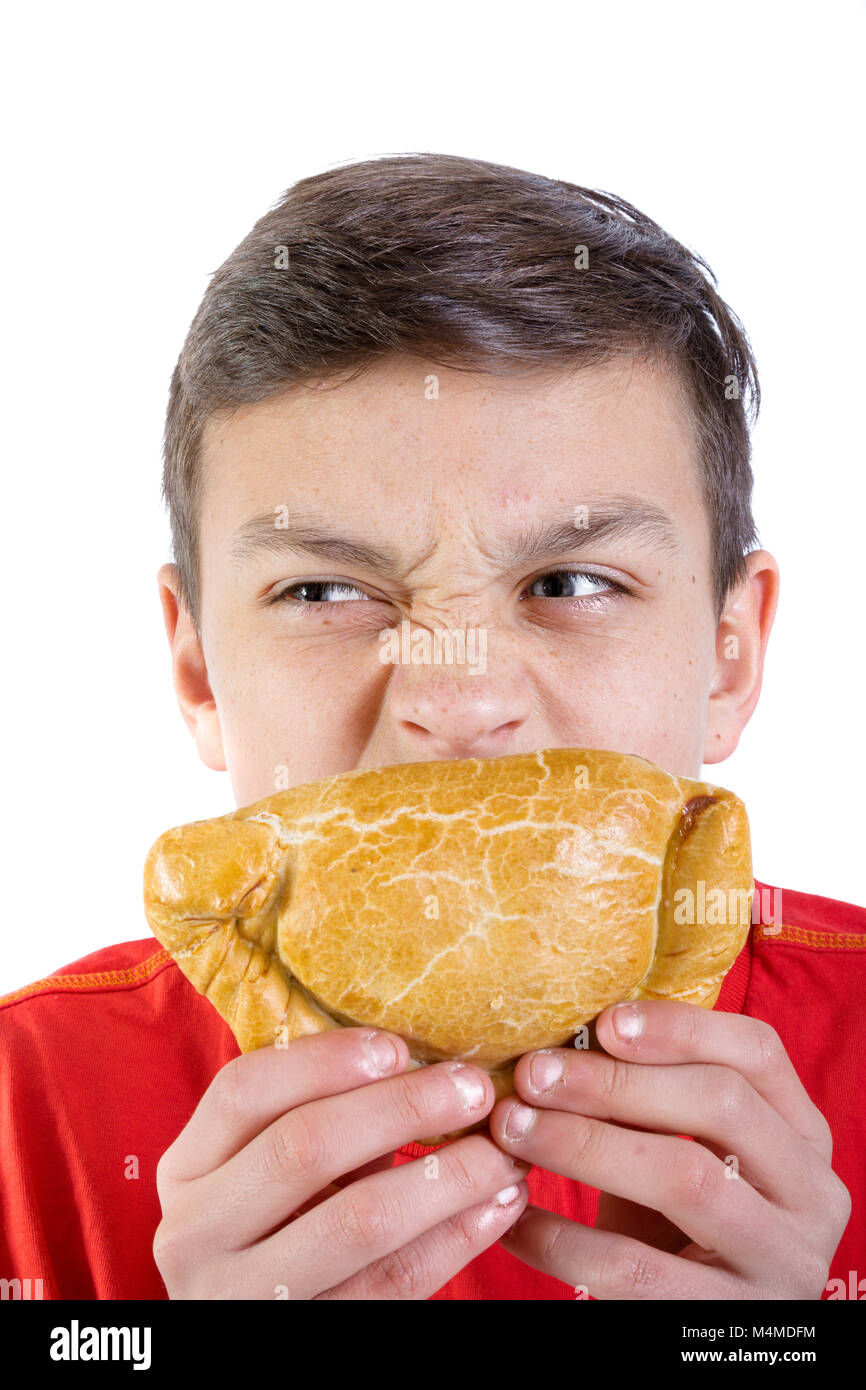 Man eating pasty hi-res stock photography and images - Alamy