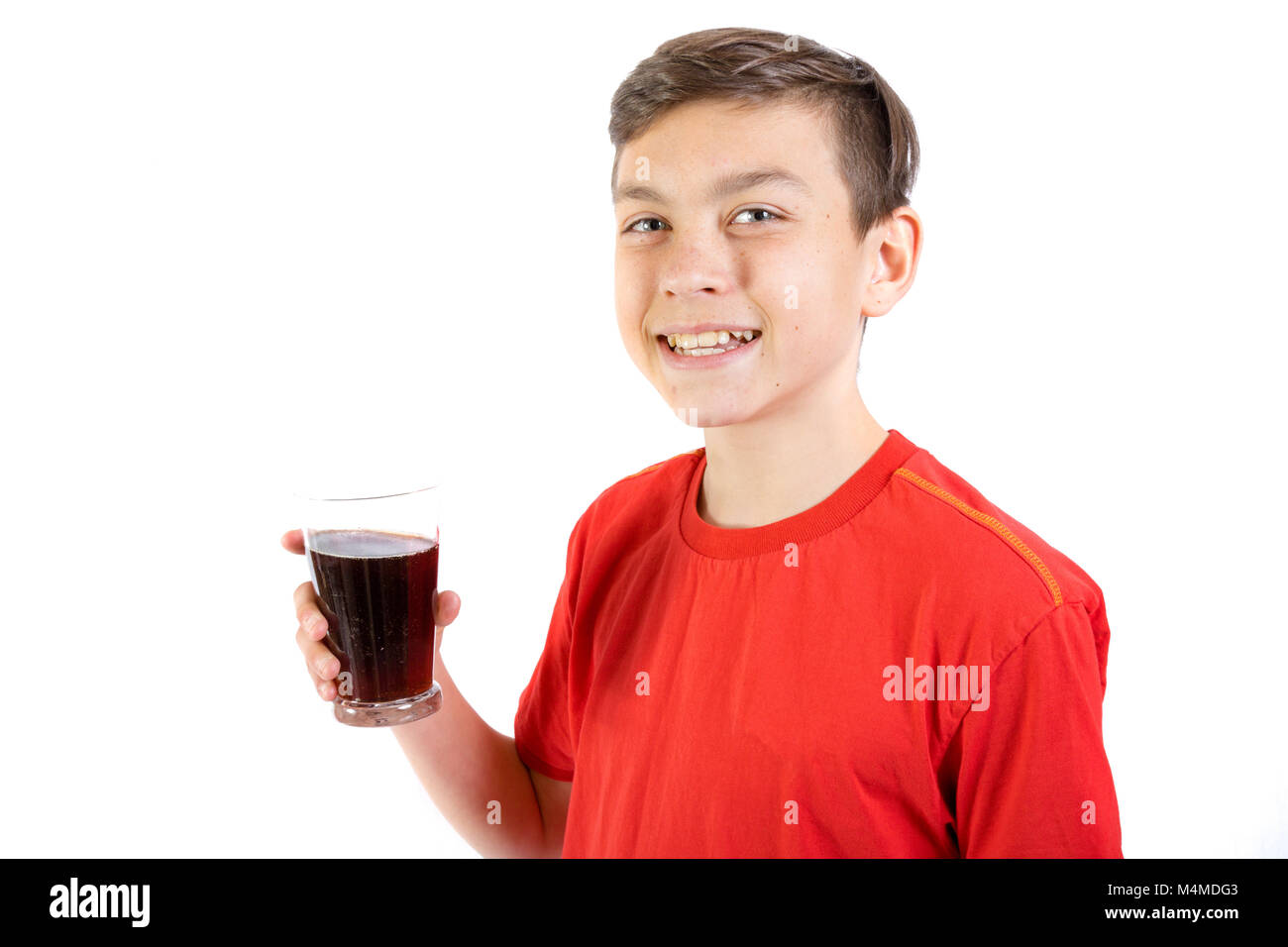 Kid drinking cola hi-res stock photography and images - Alamy