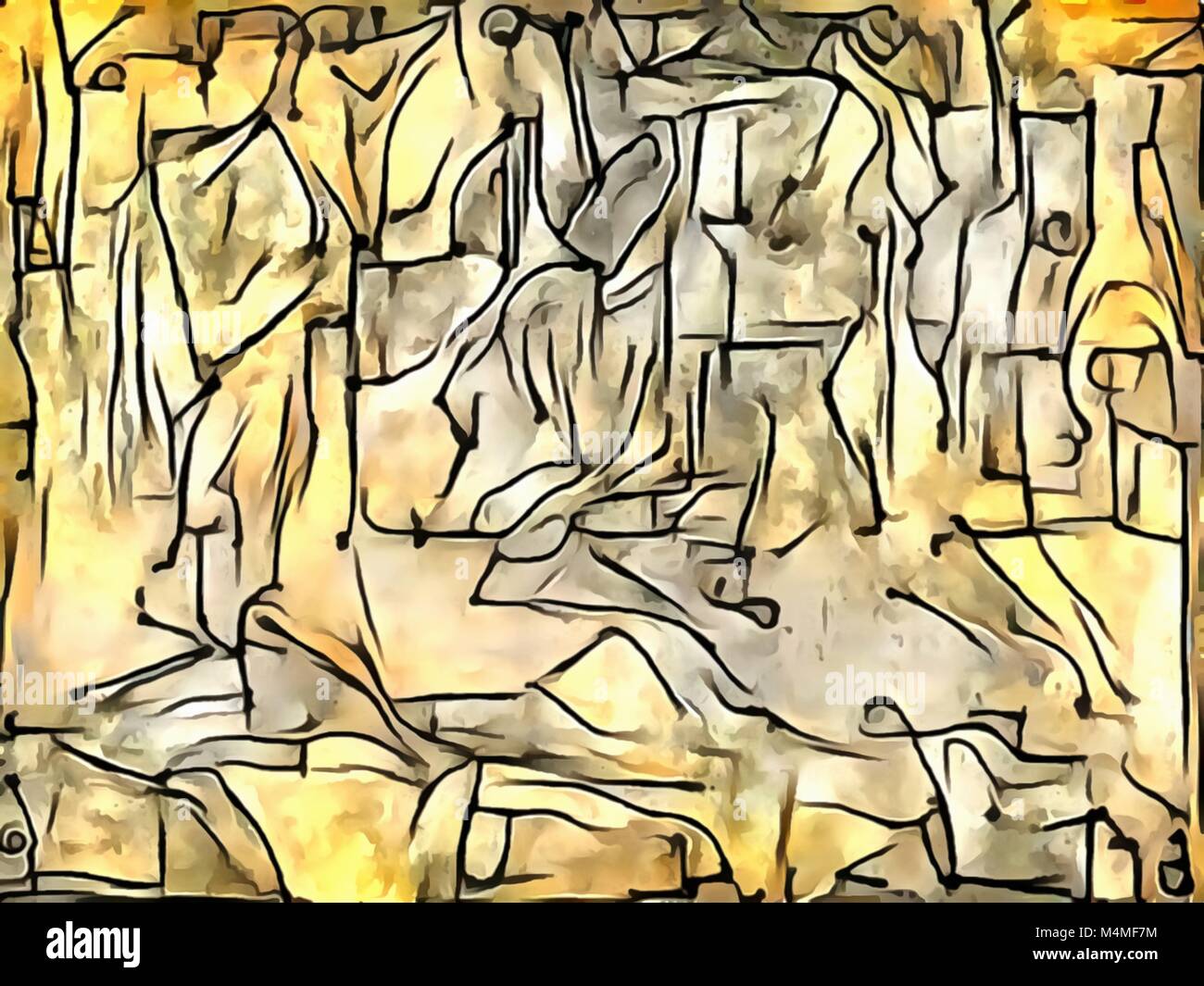 Abstract illustration in style of avant-garde Stock Photo - Alamy