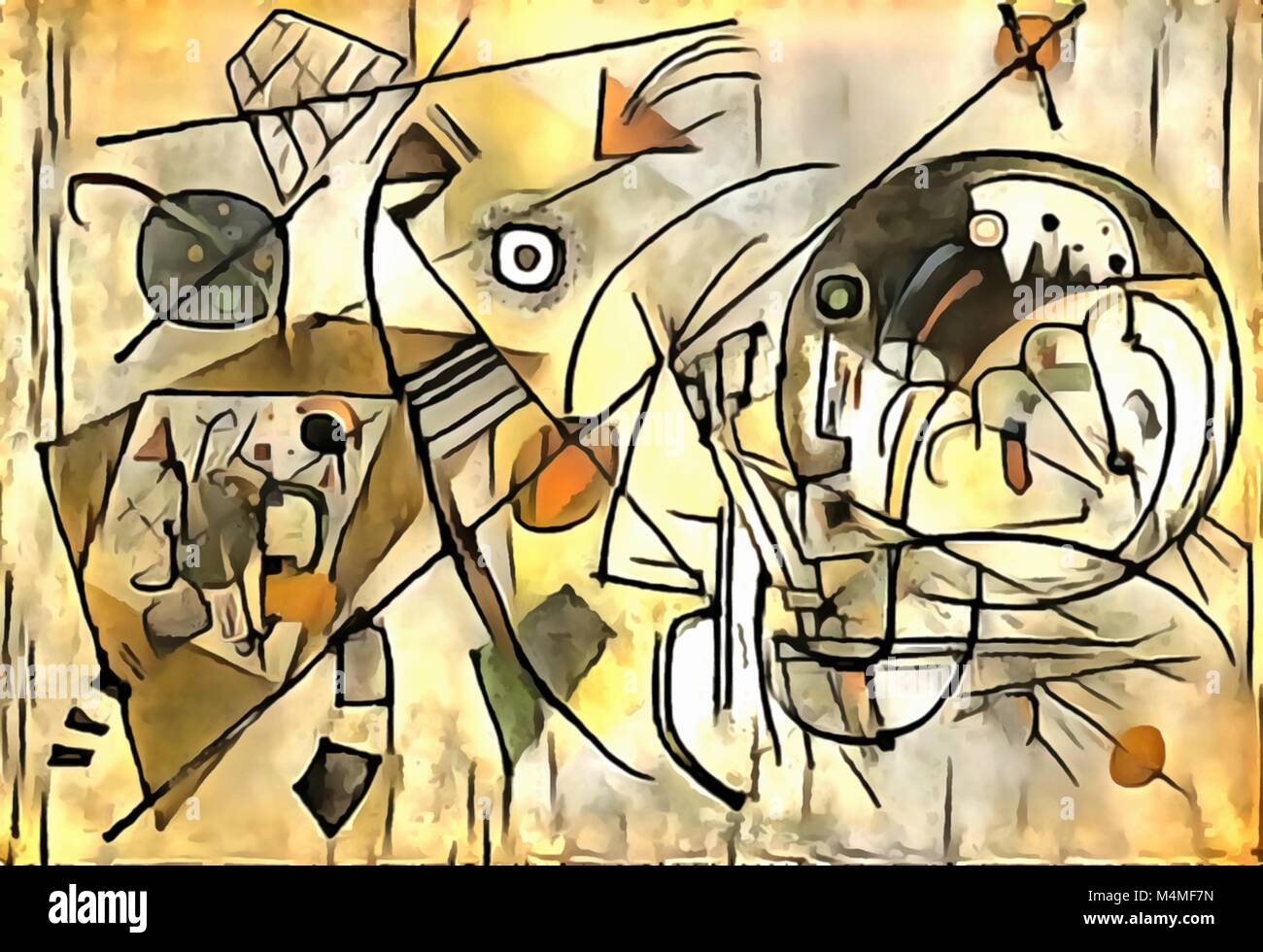Abstract illustration in style of avant-garde Stock Photo - Alamy