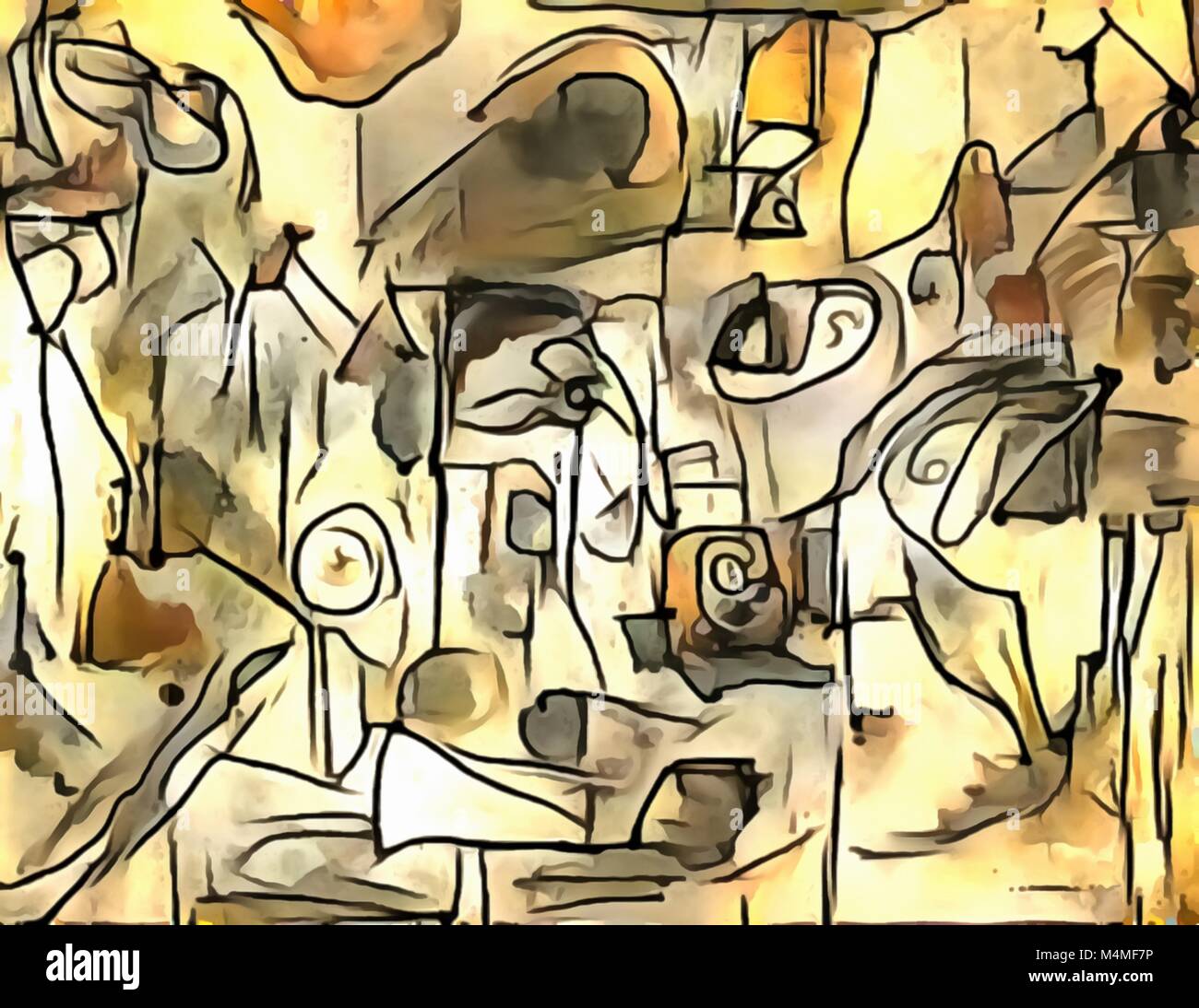 Abstract illustration in style of avant-garde Stock Photo - Alamy