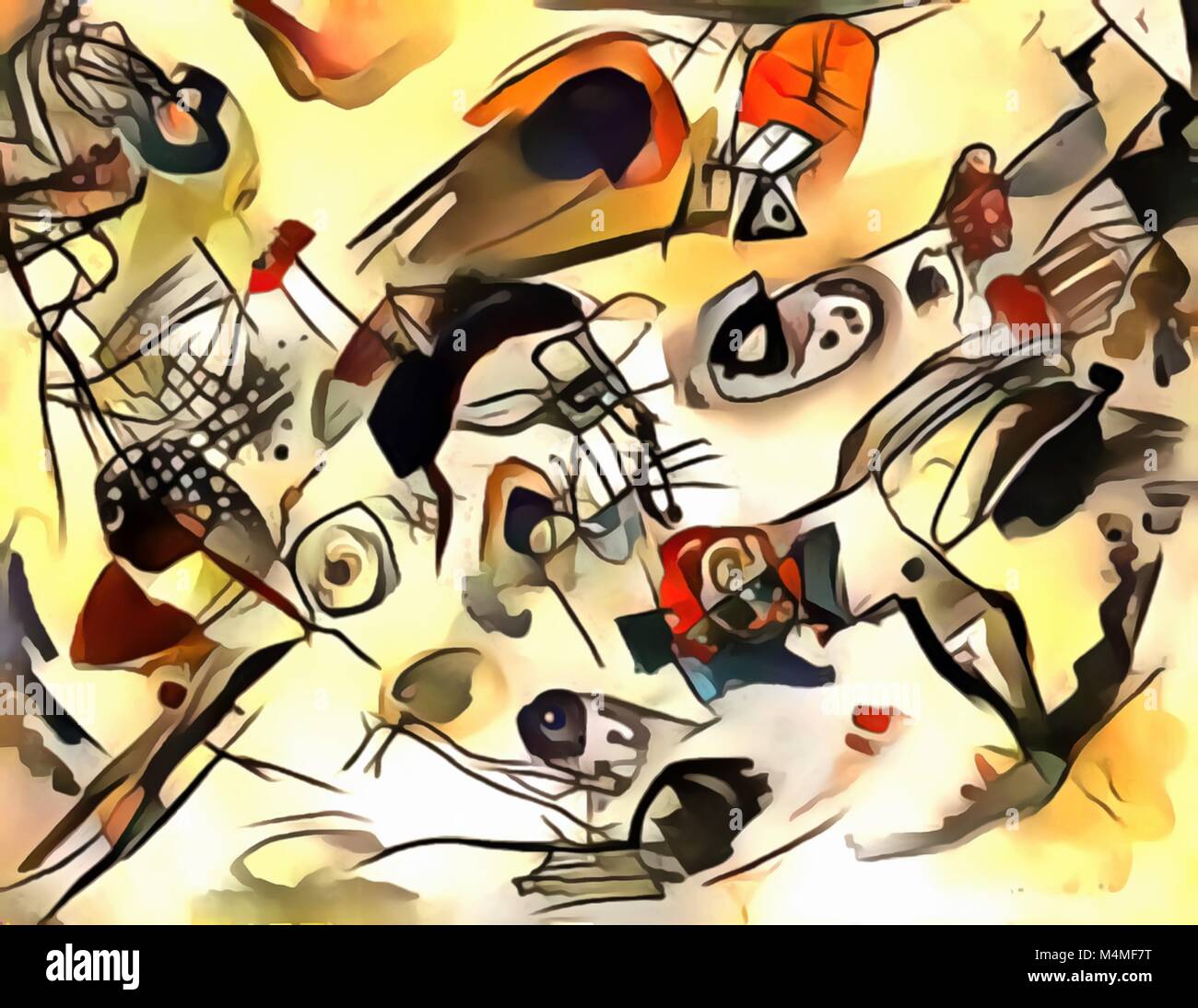 Abstract illustration in style of avant-garde Stock Photo - Alamy