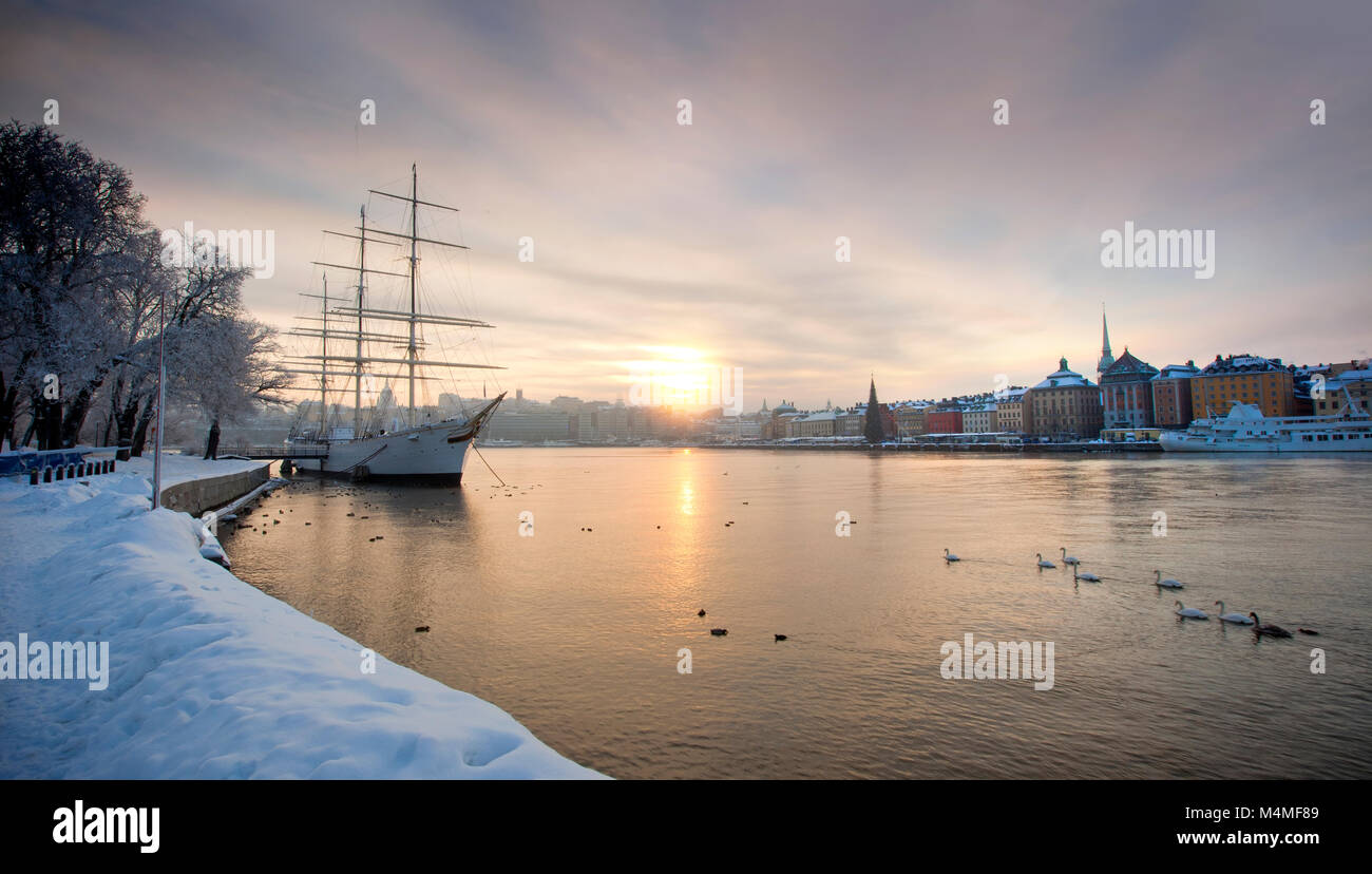 Stockholm sweden winter skyline view hi-res stock photography and ...