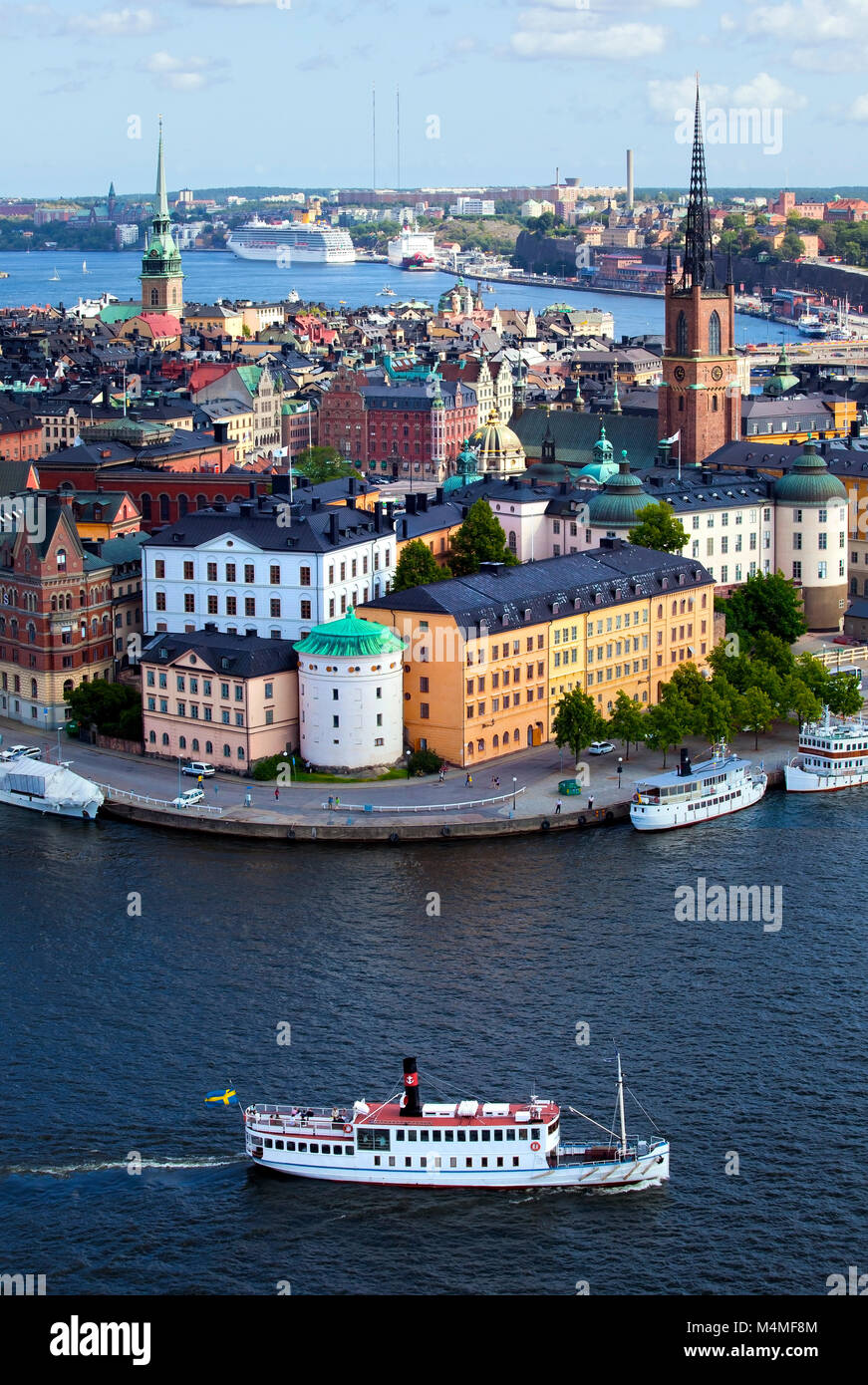 STOCKHOLM, JULY 31 , 2009: Scenic summer, aerial photo of Stockholm ...