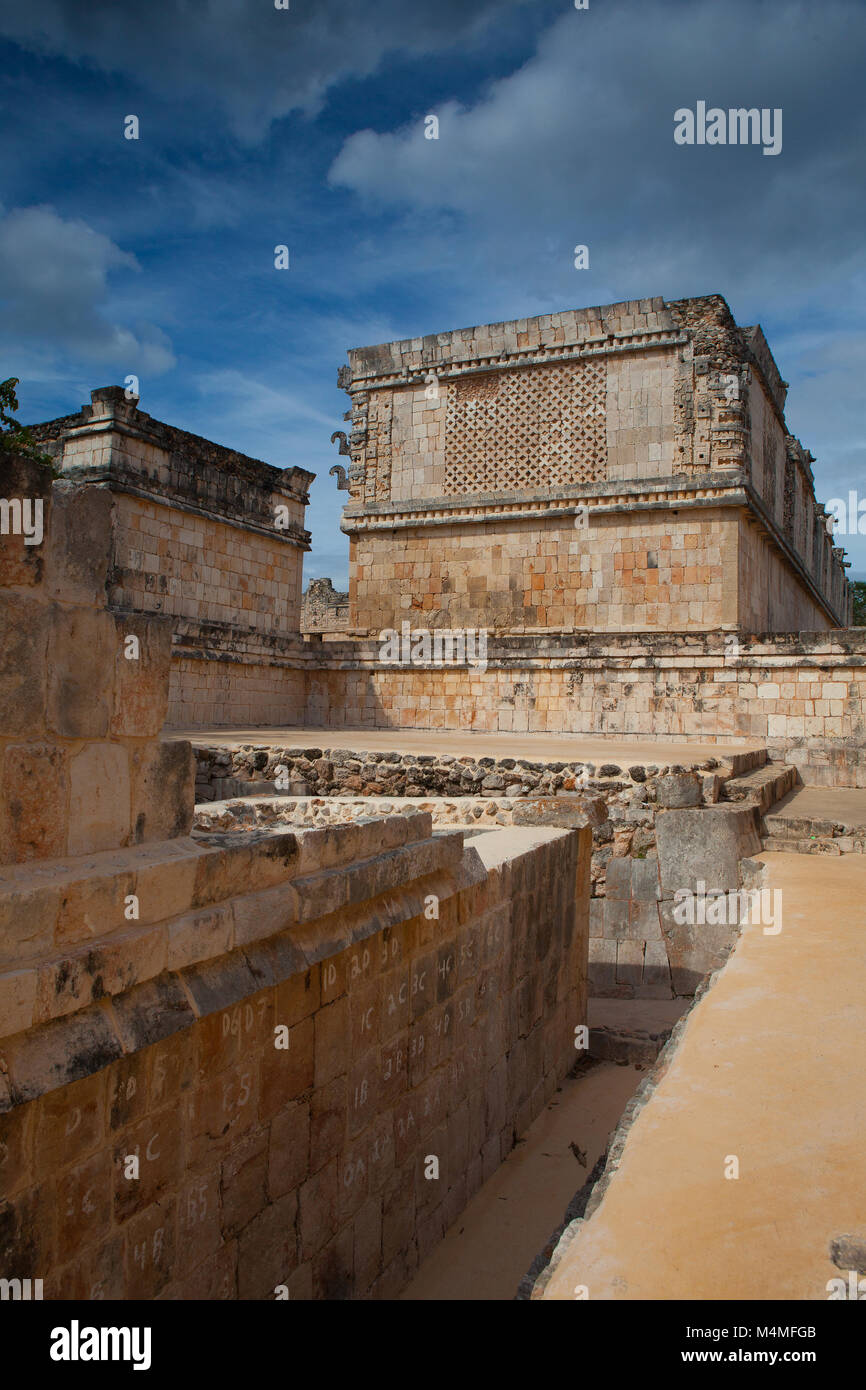 Majestic ruins in Uxmal,Mexico. Uxmal is an ancient Maya city of the ...
