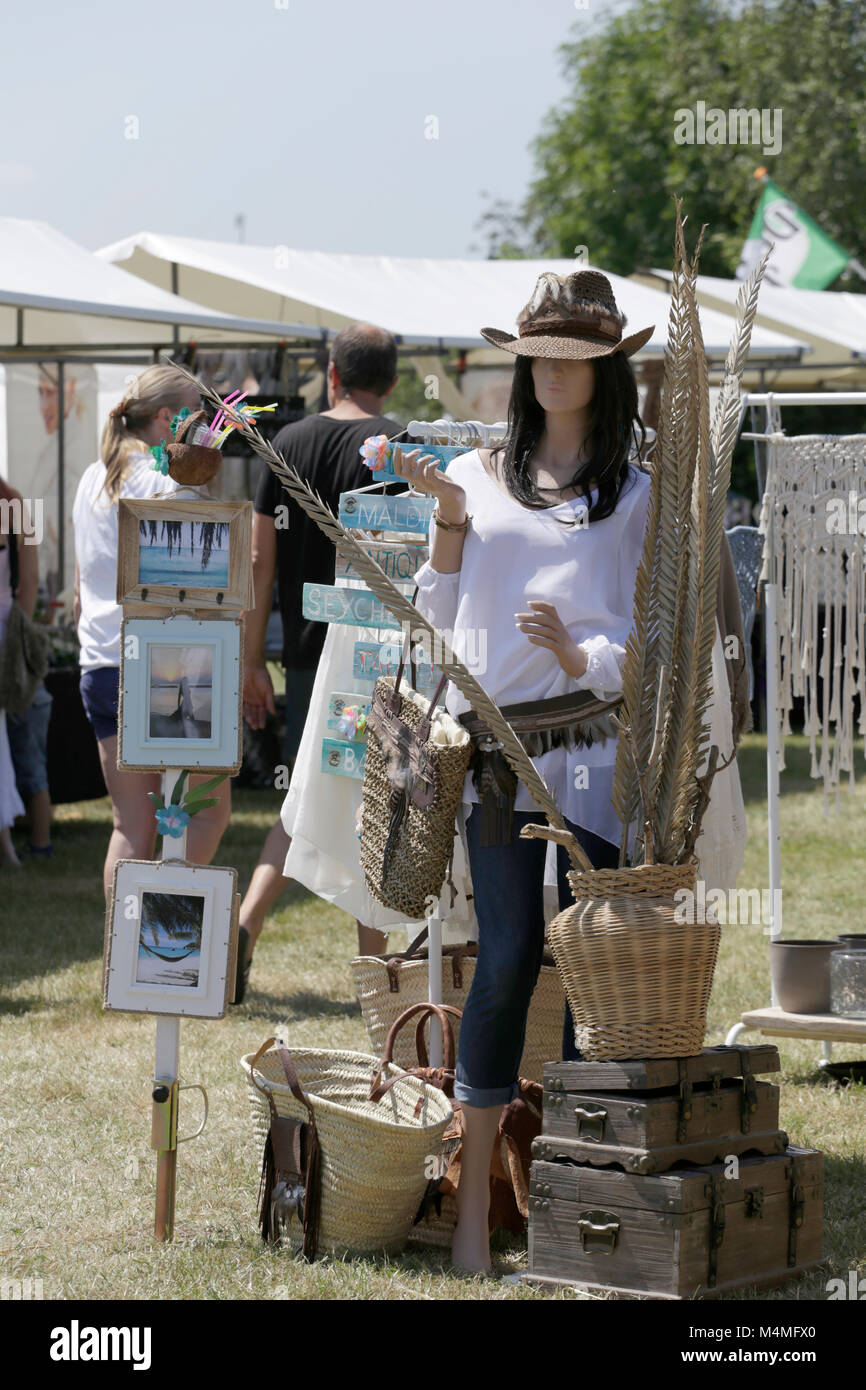 market stall with goods Stock Photo - Alamy
