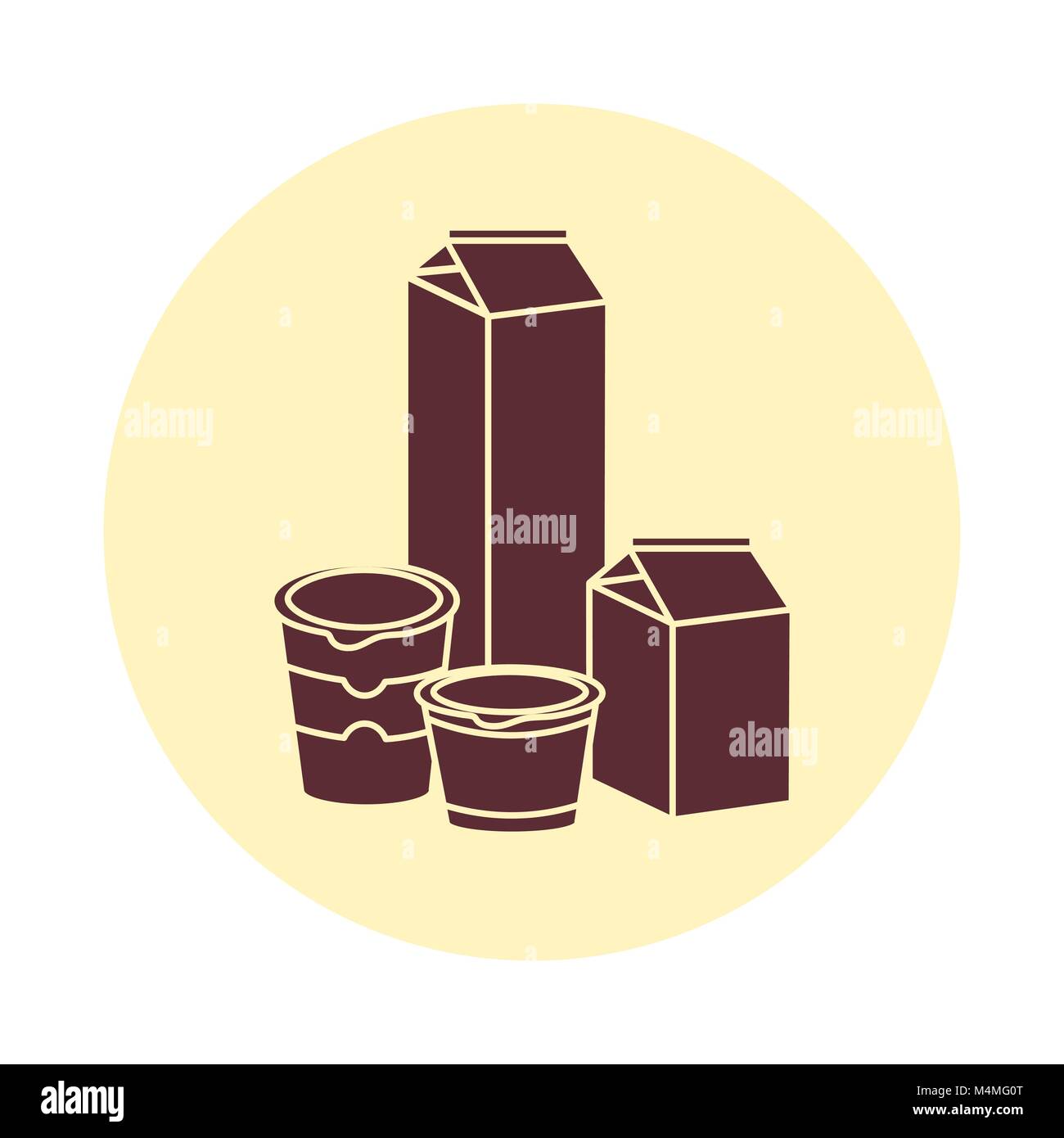 Different dairy products. Design for banner, poster or print Stock ...