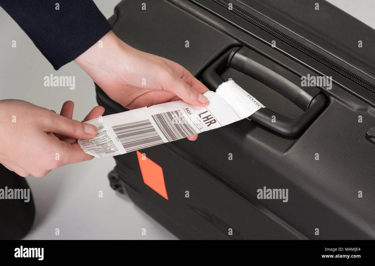 Airline Luggage Tag Stock Photos & Airline Luggage Tag Stock Images - Alamy