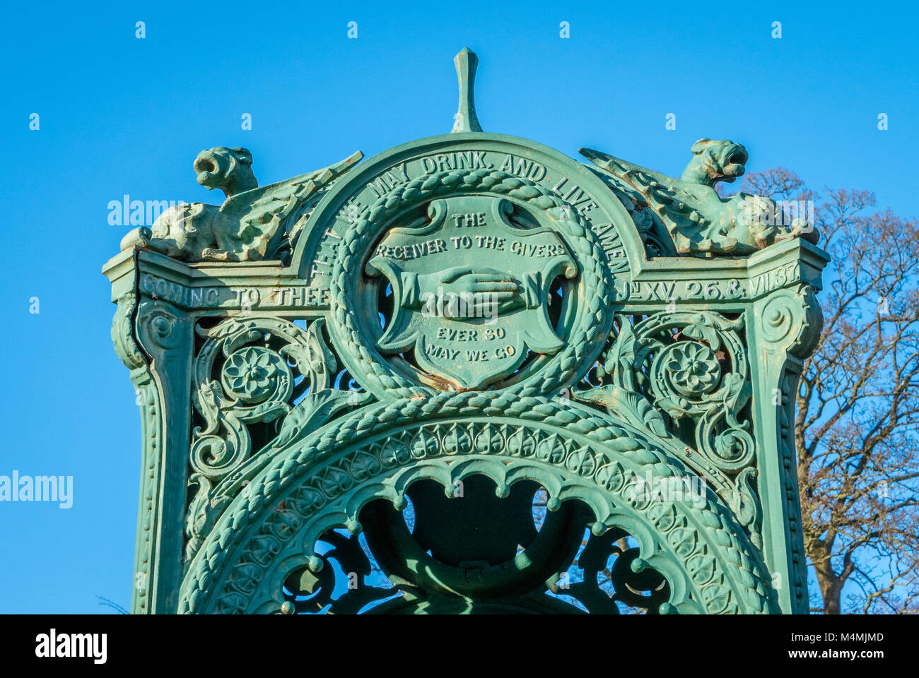 Cast iron water fountain canopy on Clifton Down Bristol erected by a ...