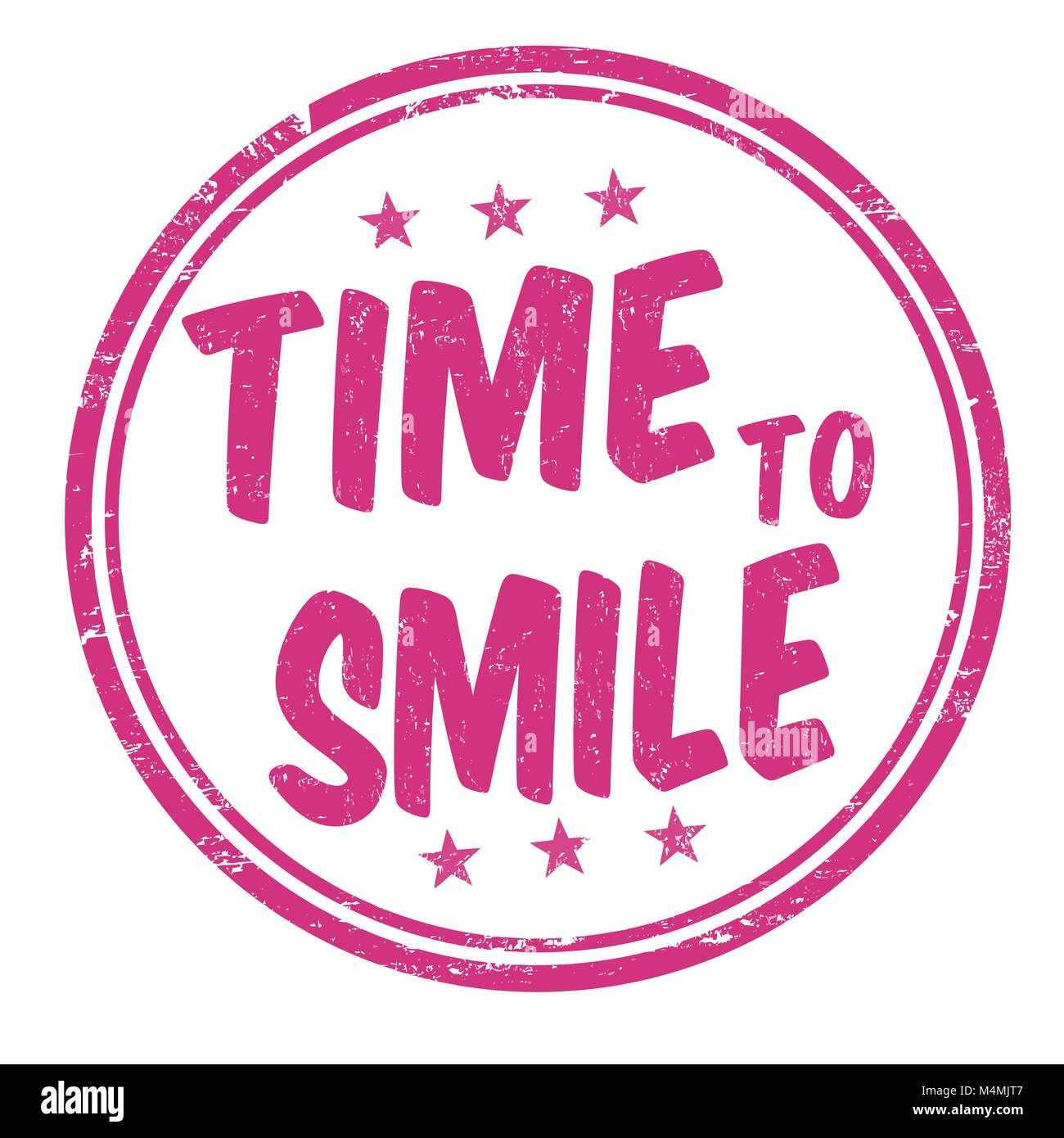 Time to smile grunge rubber stamp on white background, vector ...