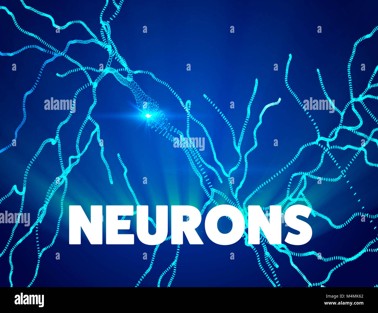 Neurons, synapses, neural network circuit of neurons, brain, degenerative diseases, Parkinson ...