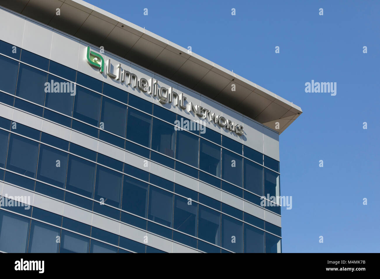 A logo sign outside of the headquarters of Limelight Networks in Tempe ...