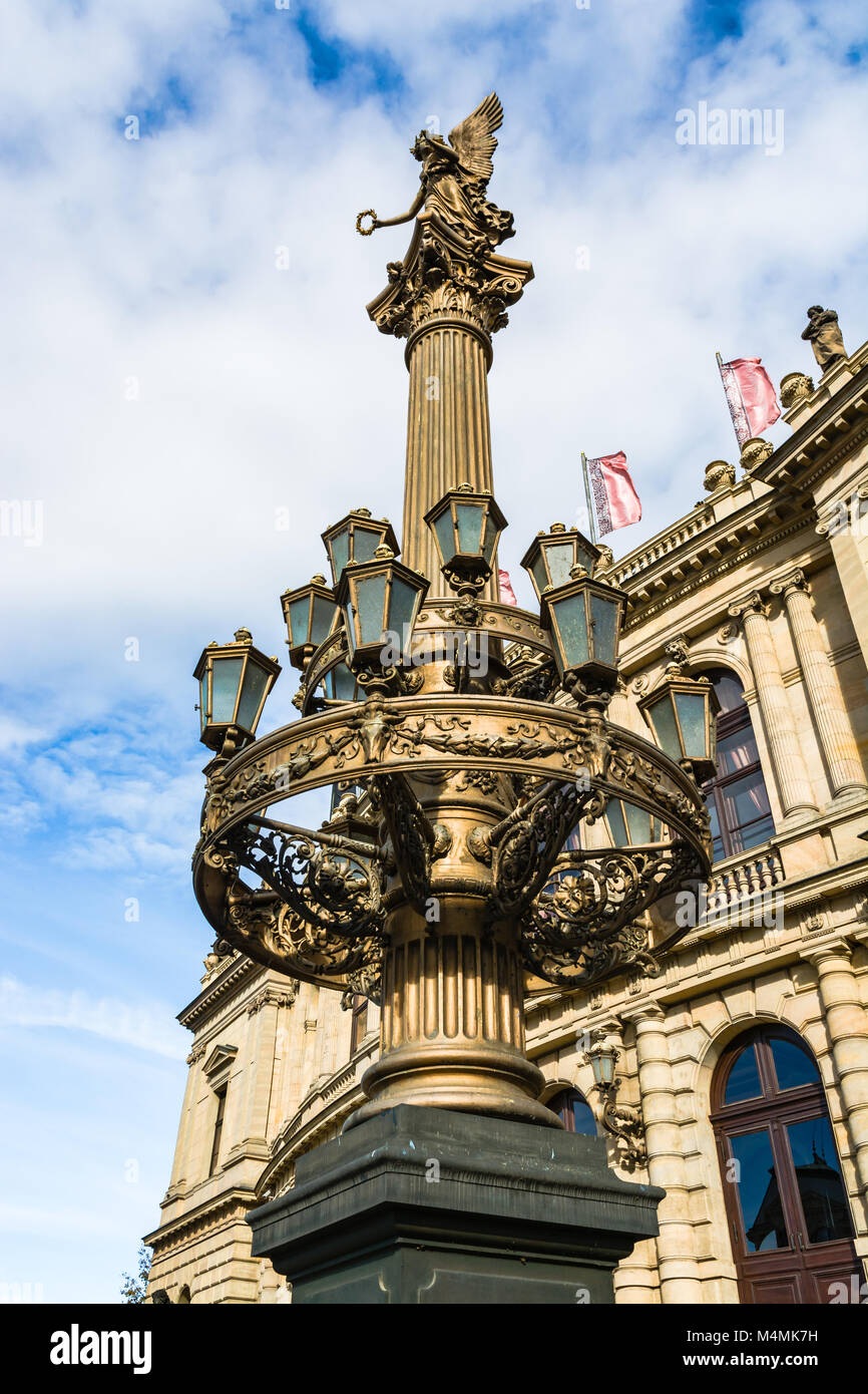 Golden angel statue in prague hi-res stock photography and images - Alamy