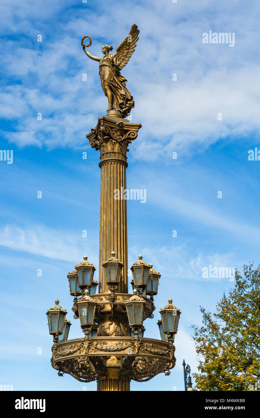 Prague, Czech Repoublic: Statue of an angel in front of the Rudolfinum ...