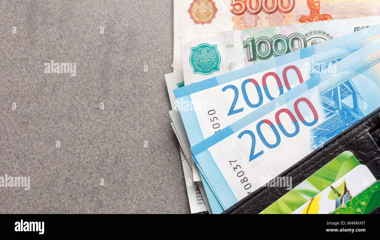 new Russian banknotes in denominations of 1000, 2000 and 5000 rubles ...