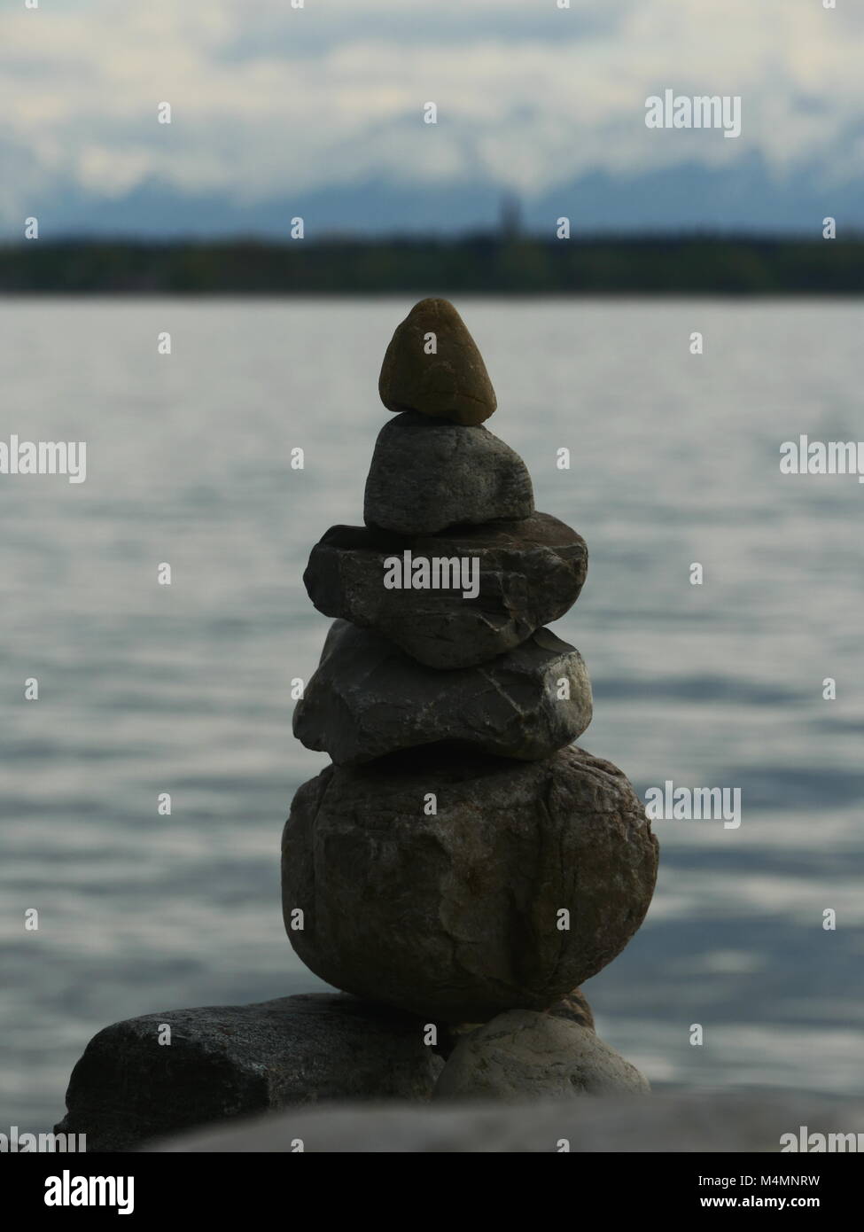 Pyramid made of rocks Stock Photo - Alamy