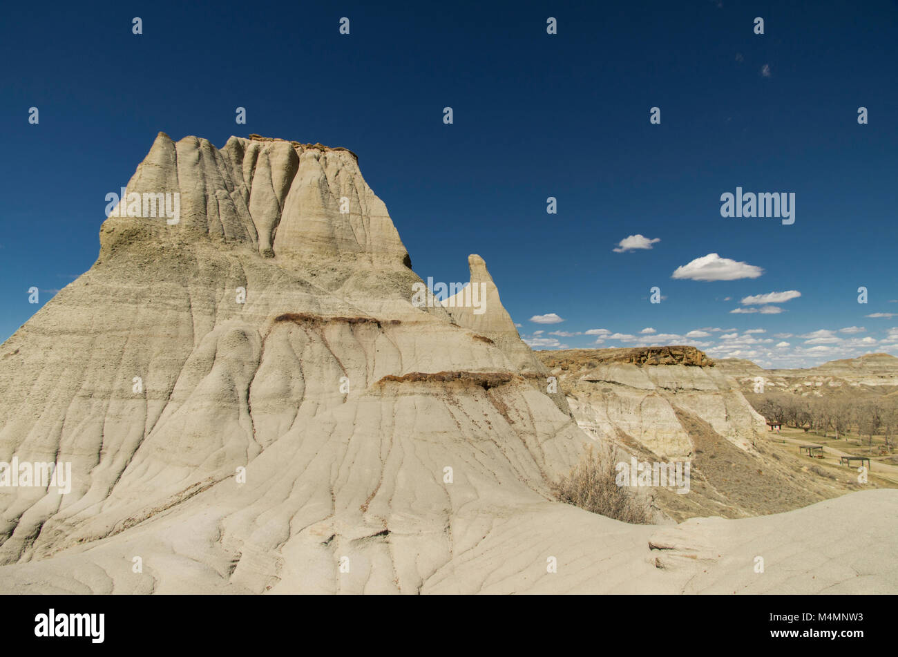 Landforms next to campground in Dinosaur Provincial Park, Alberta ...