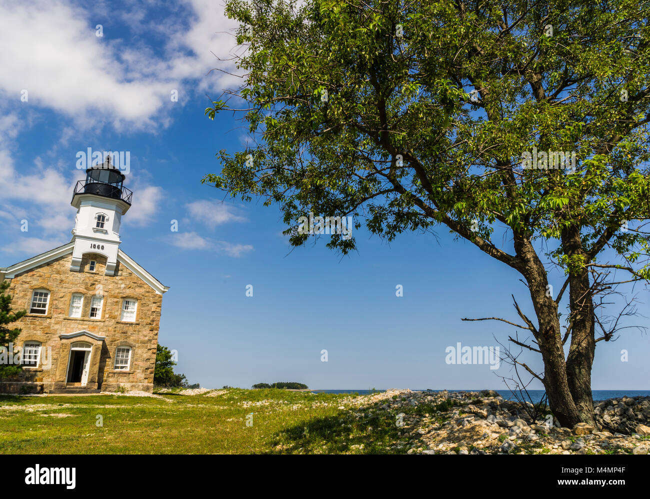 Sheffield Island Lighthouse South Norwalk, Connecticut, USA Stock Photo ...