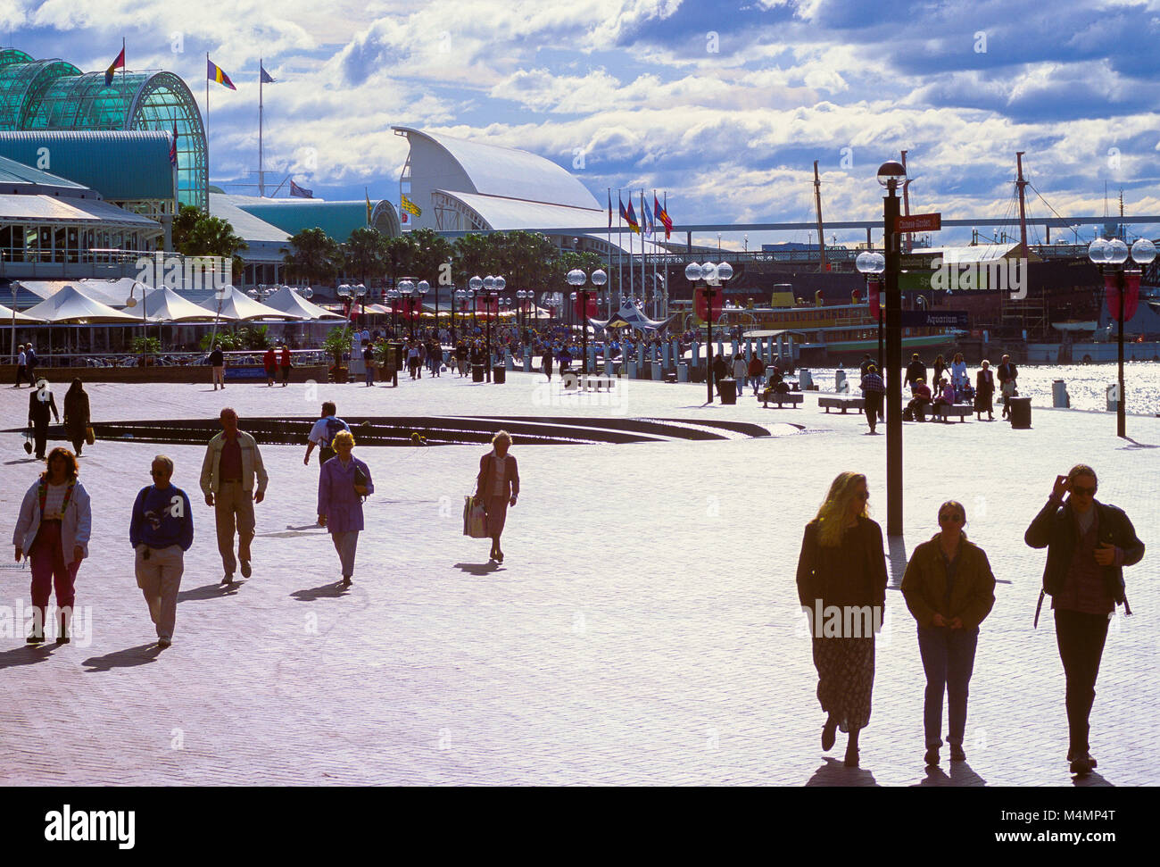 The western boardwalk and promenade looking towards the Harbourside ...