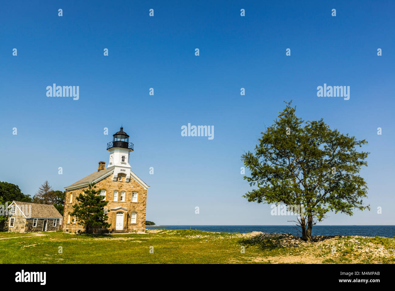 Sheffield Island Lighthouse South Norwalk, Connecticut, USA Stock Photo ...