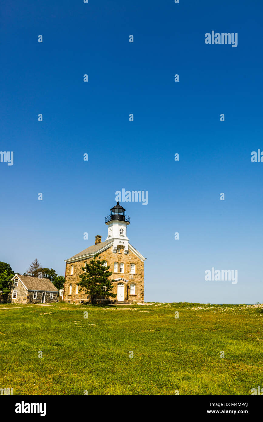 Sheffield Island Lighthouse South Norwalk, Connecticut, USA Stock Photo ...