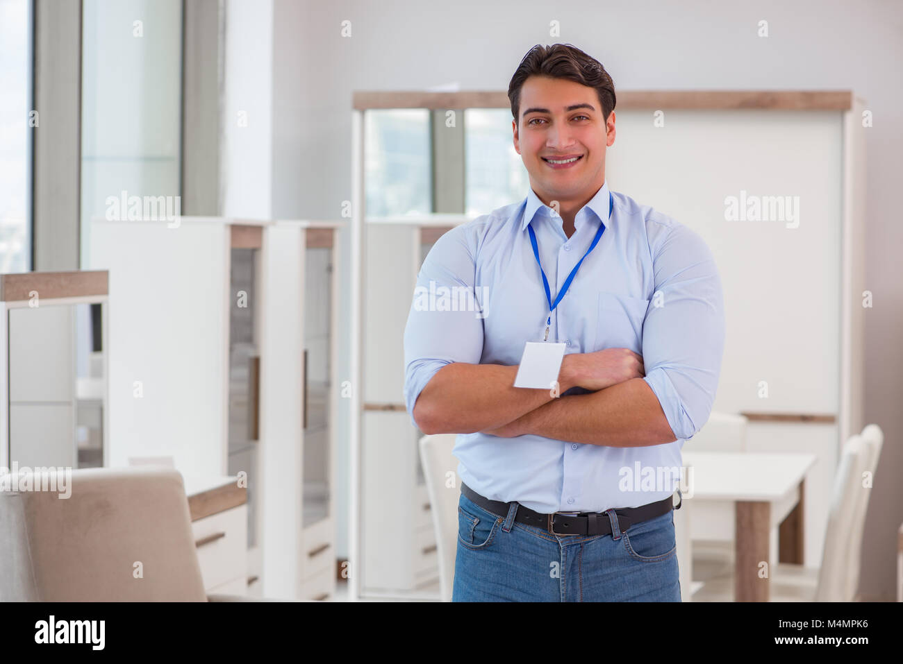 Salesperson in furniture store hi-res stock photography and images - Alamy