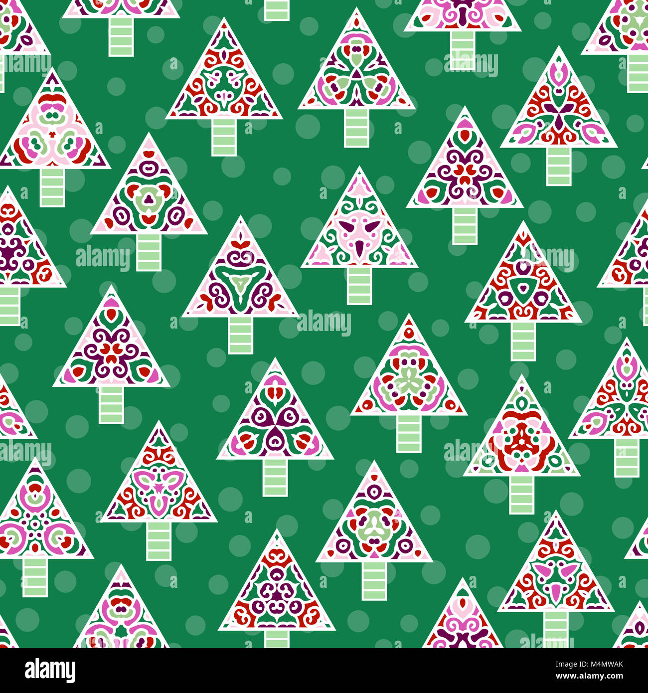 Illustration symmetrical christmas tree design hi-res stock photography ...