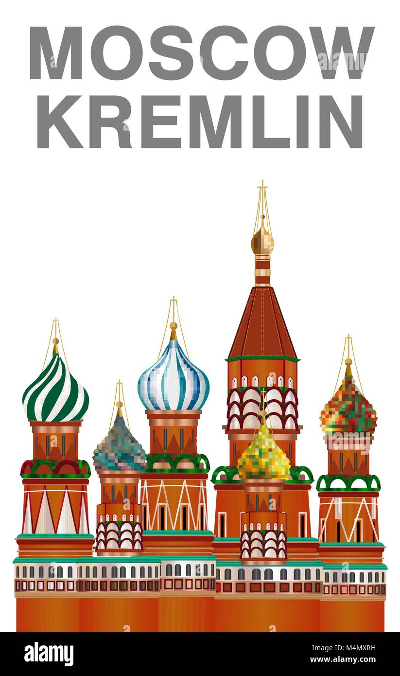 moscow kremlin vector on white background Stock Vector Image & Art - Alamy