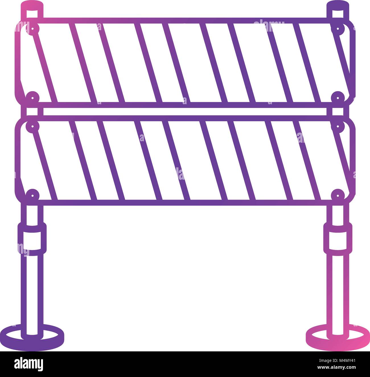 construction fence isolated icon Stock Vector Image & Art - Alamy