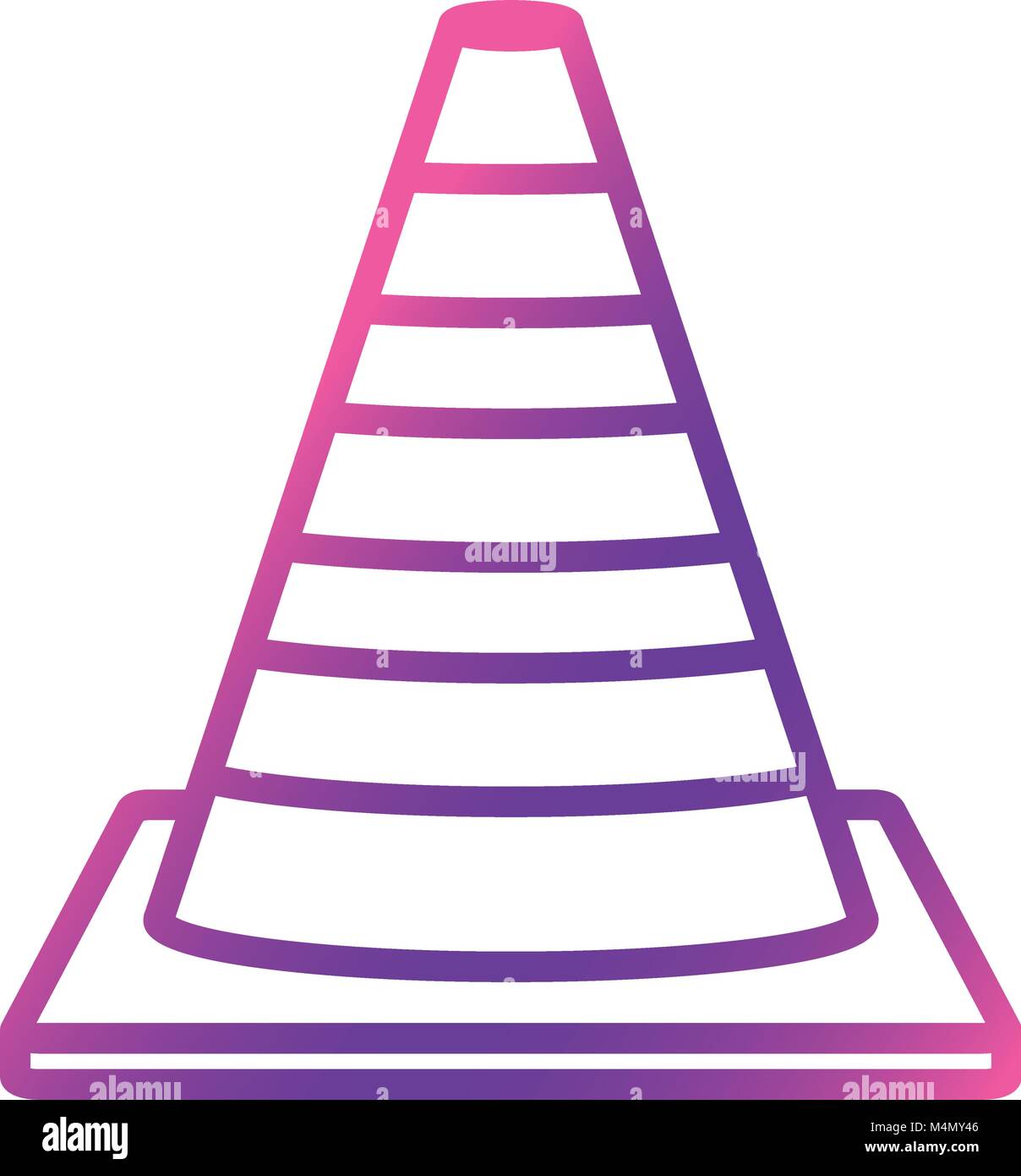 construction cone isolated icon Stock Vector Image & Art - Alamy