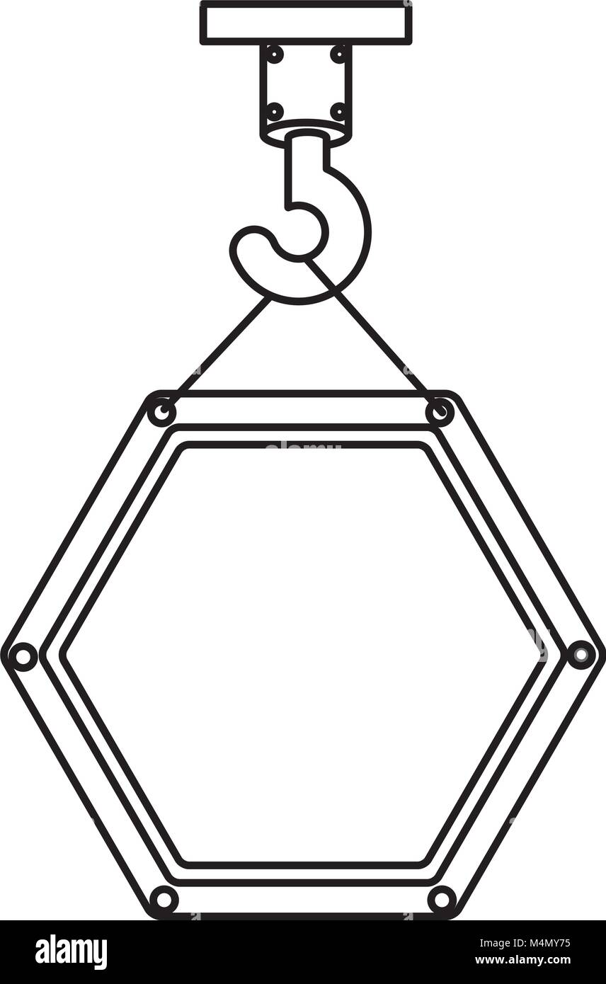 crane hook lifting traffic signal Stock Vector Image & Art - Alamy