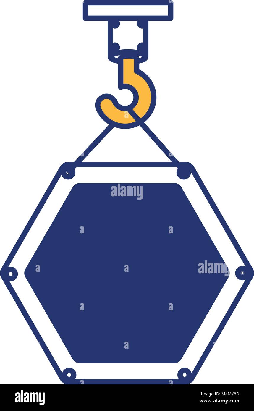 crane hook lifting traffic signal Stock Vector Image & Art - Alamy