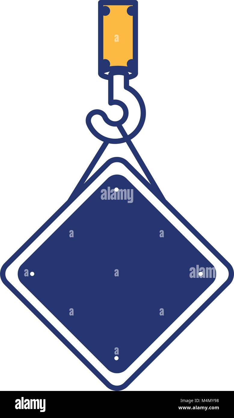 crane hook lifting traffic signal Stock Vector Image & Art - Alamy