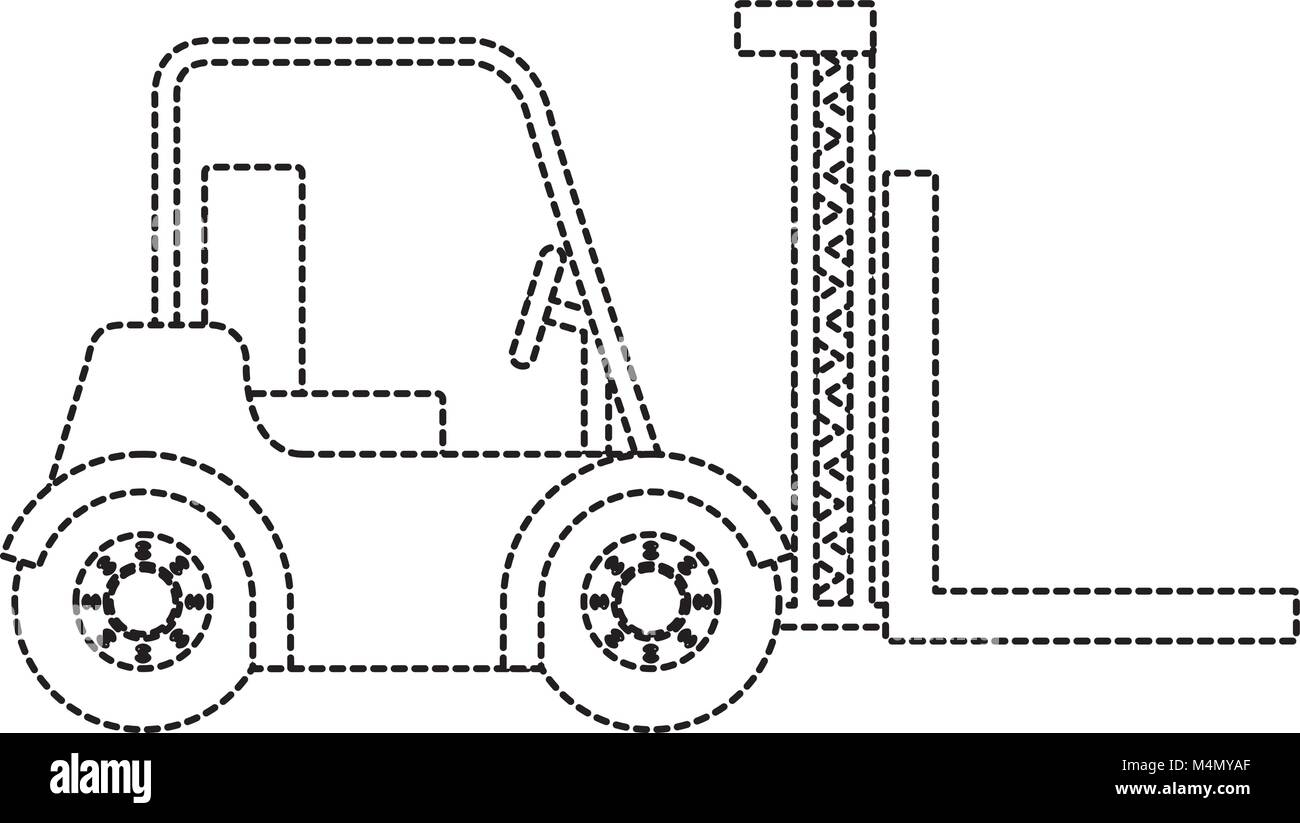 forklift vehicle isolated icon Stock Vector Image & Art - Alamy