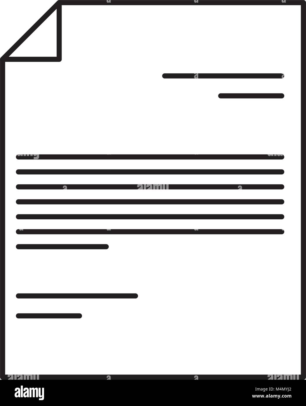 document paper isolated icon Stock Vector Image & Art - Alamy