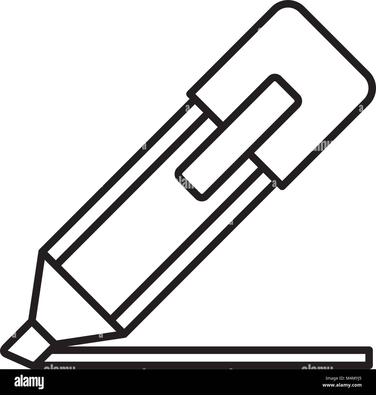 highlighter pen isolated icon Stock Vector Image & Art - Alamy