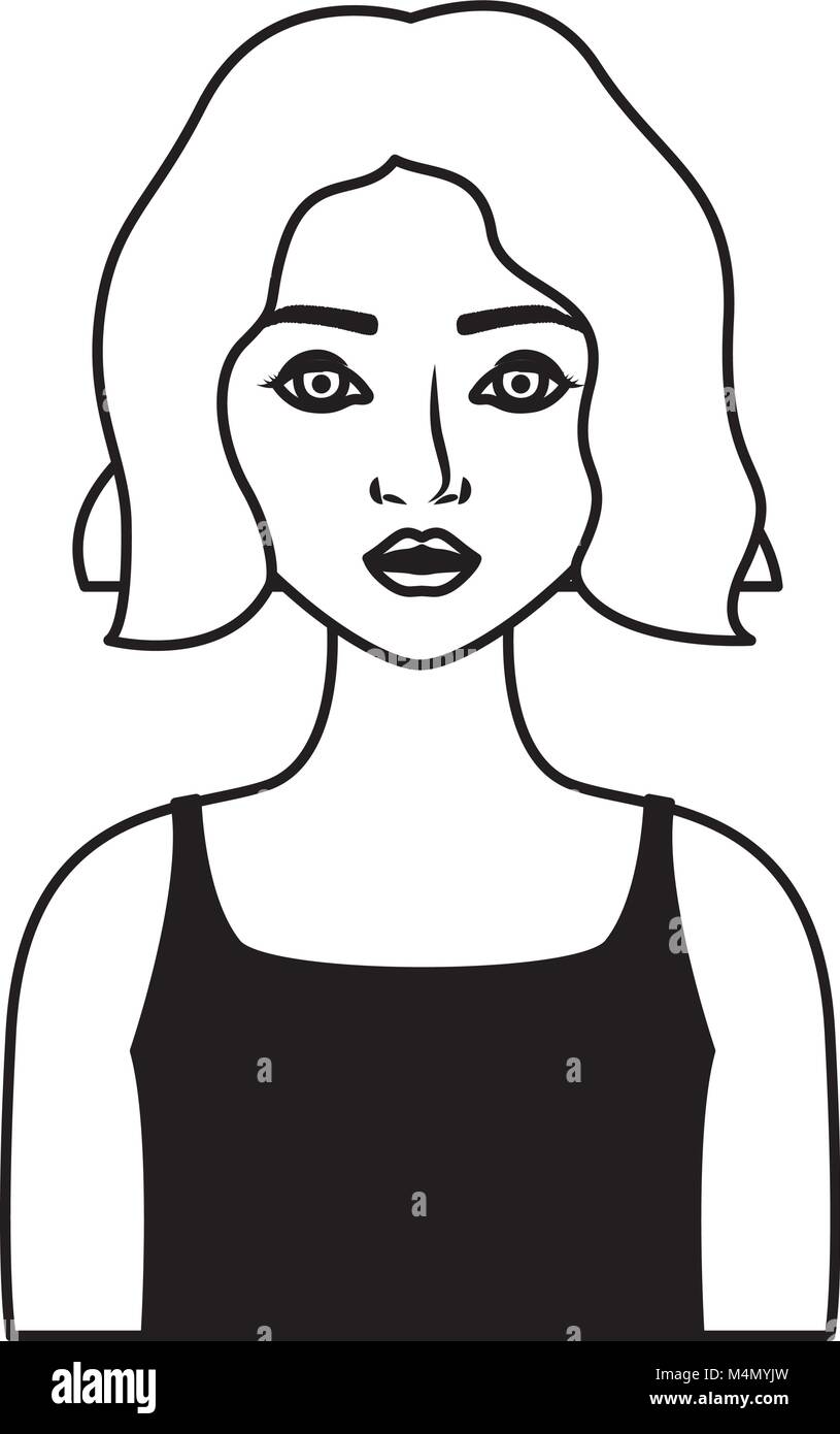 beautiful woman avatar character Stock Vector Image & Art - Alamy