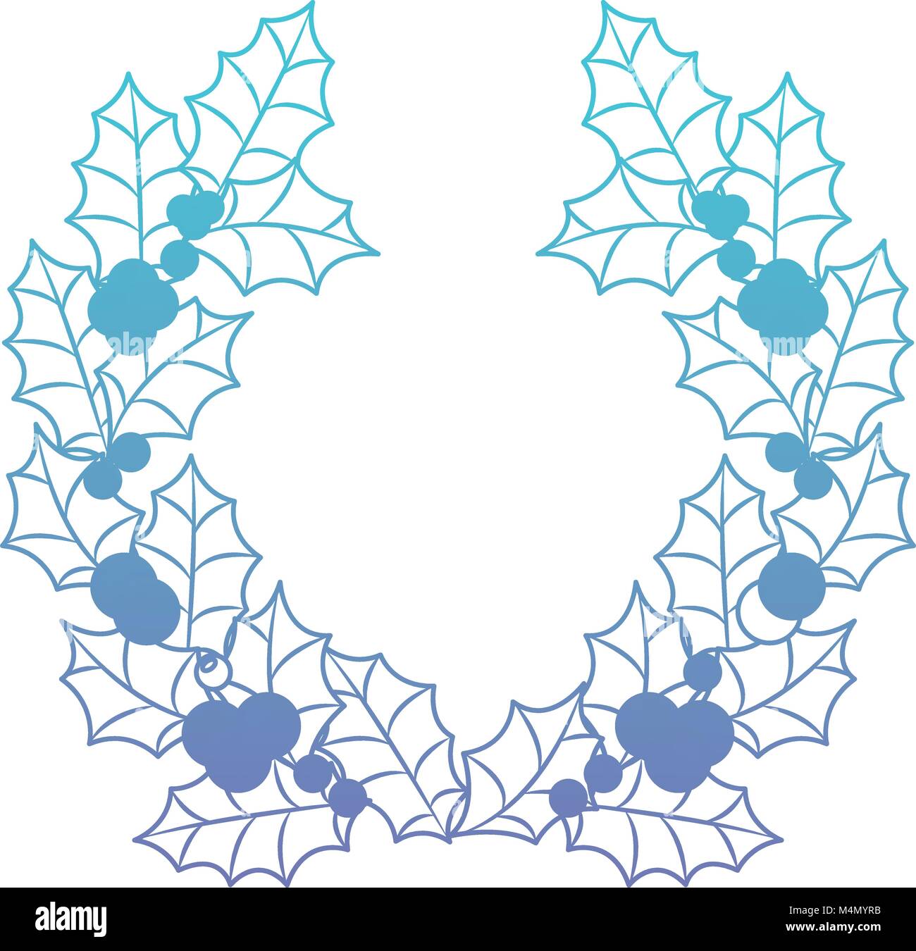 christmas crown wreath decorative Stock Vector Image & Art - Alamy