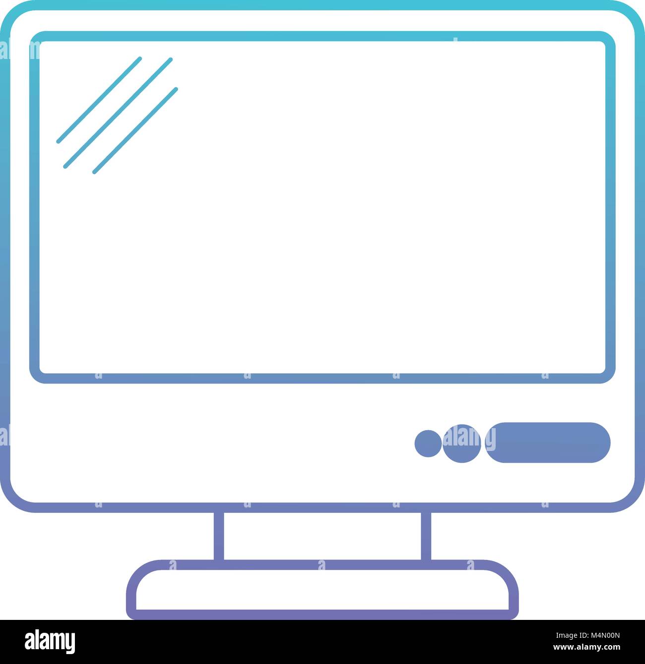 monitor computer isolated icon Stock Vector Image & Art - Alamy