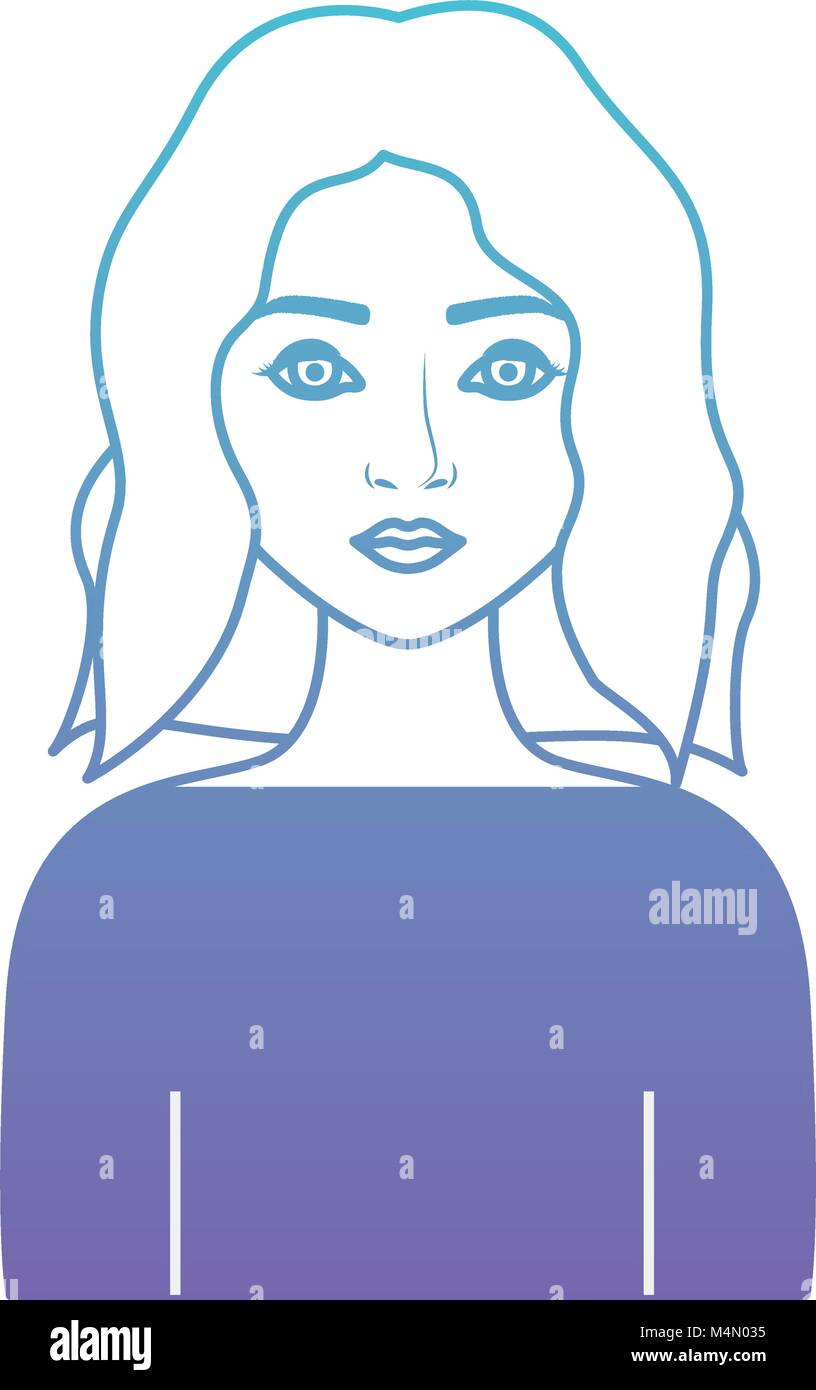 beautiful woman avatar character Stock Vector Image & Art - Alamy