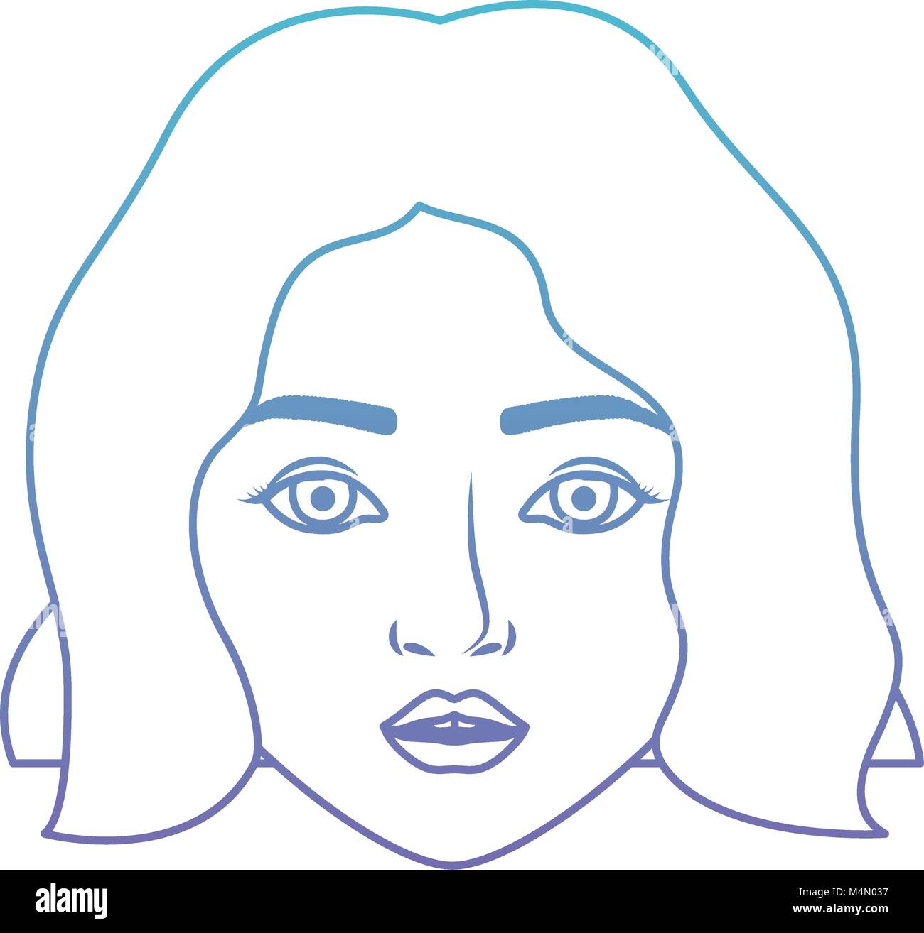 beautiful woman head avatar character Stock Vector Image & Art - Alamy