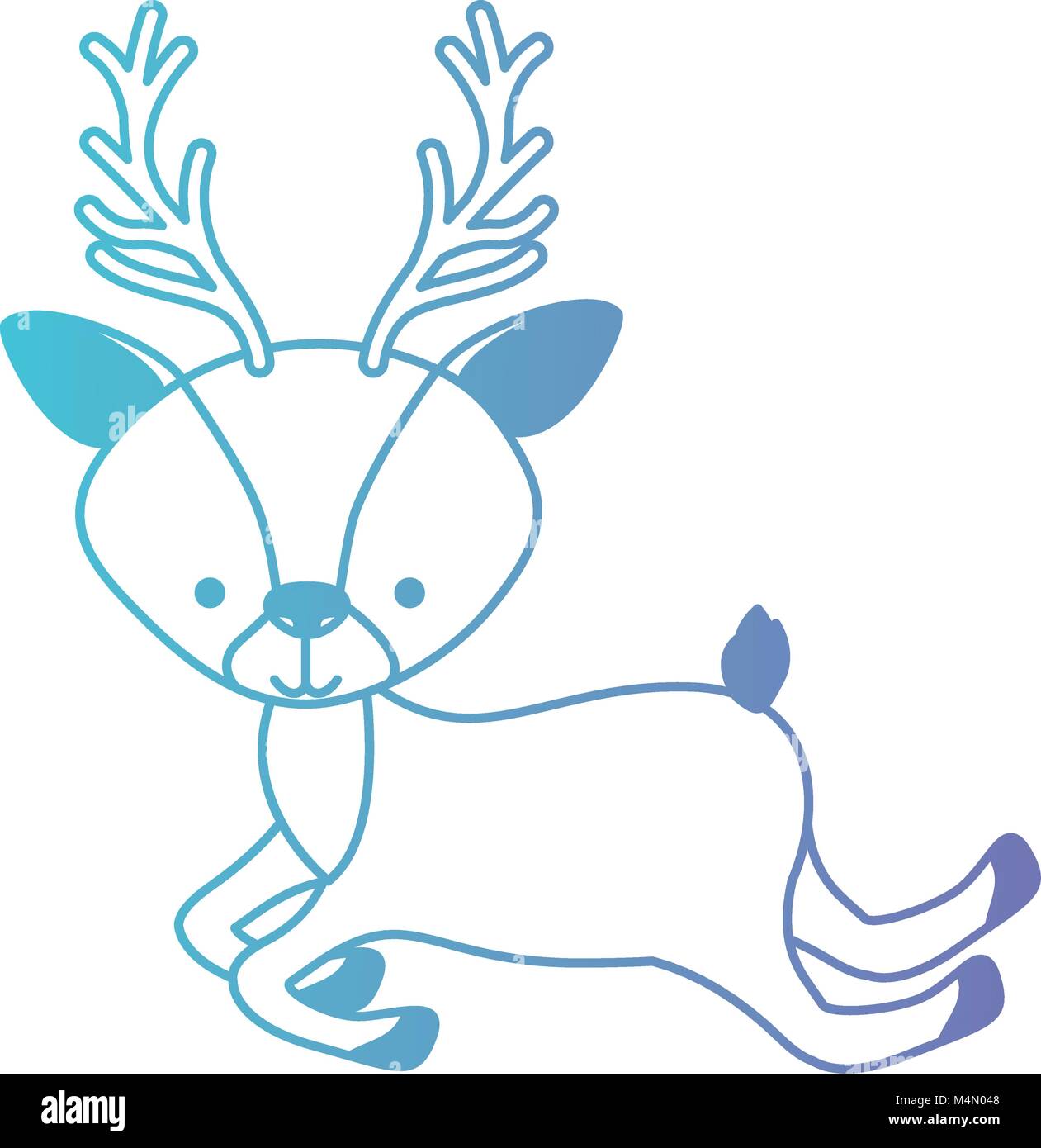 beautiful reindeer woodland character Stock Vector Image & Art - Alamy
