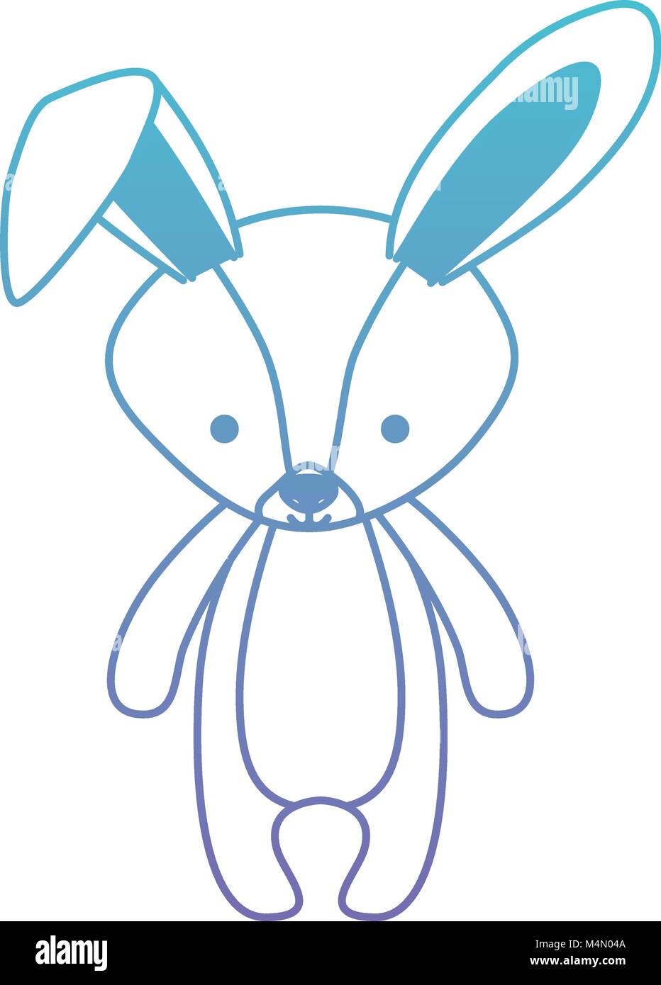 cute rabbit woodland character Stock Vector Image & Art - Alamy