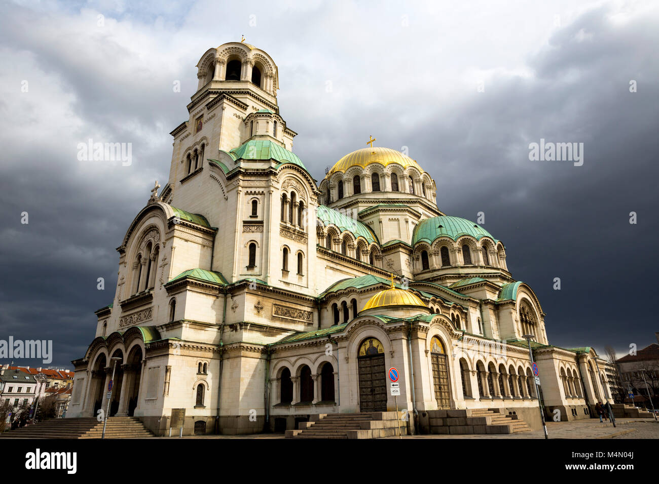 Alexander Nevsky cathedral. Beautiful view of Alexander Nevsky ...